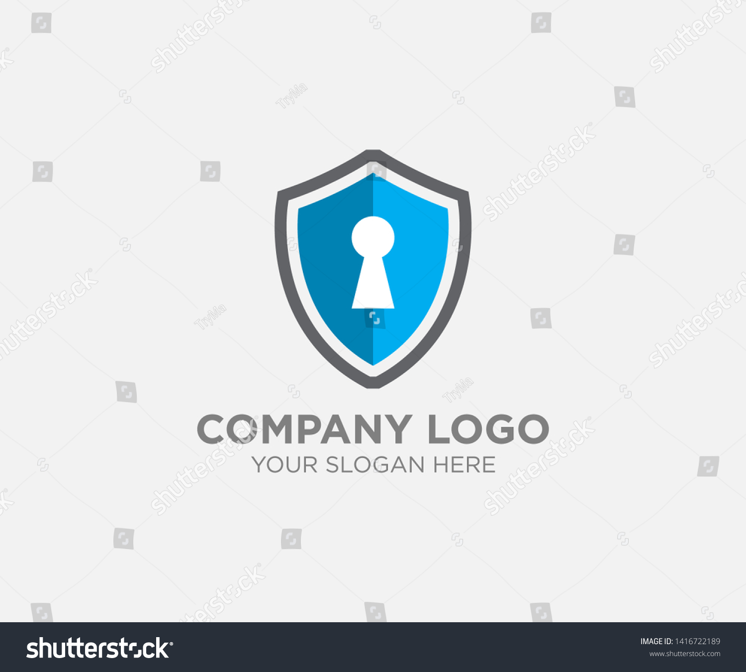 Security Shield Corporate Logo Vector Template Stock Vector (Royalty ...