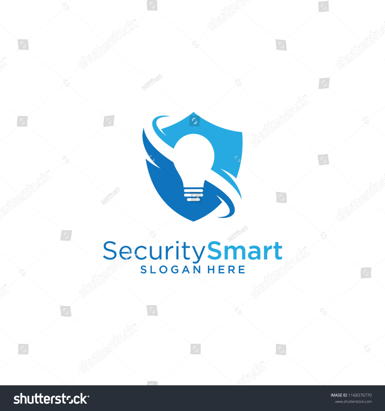 Security Smart Logo Design Stock Vector (Royalty Free) 1168376770 ...