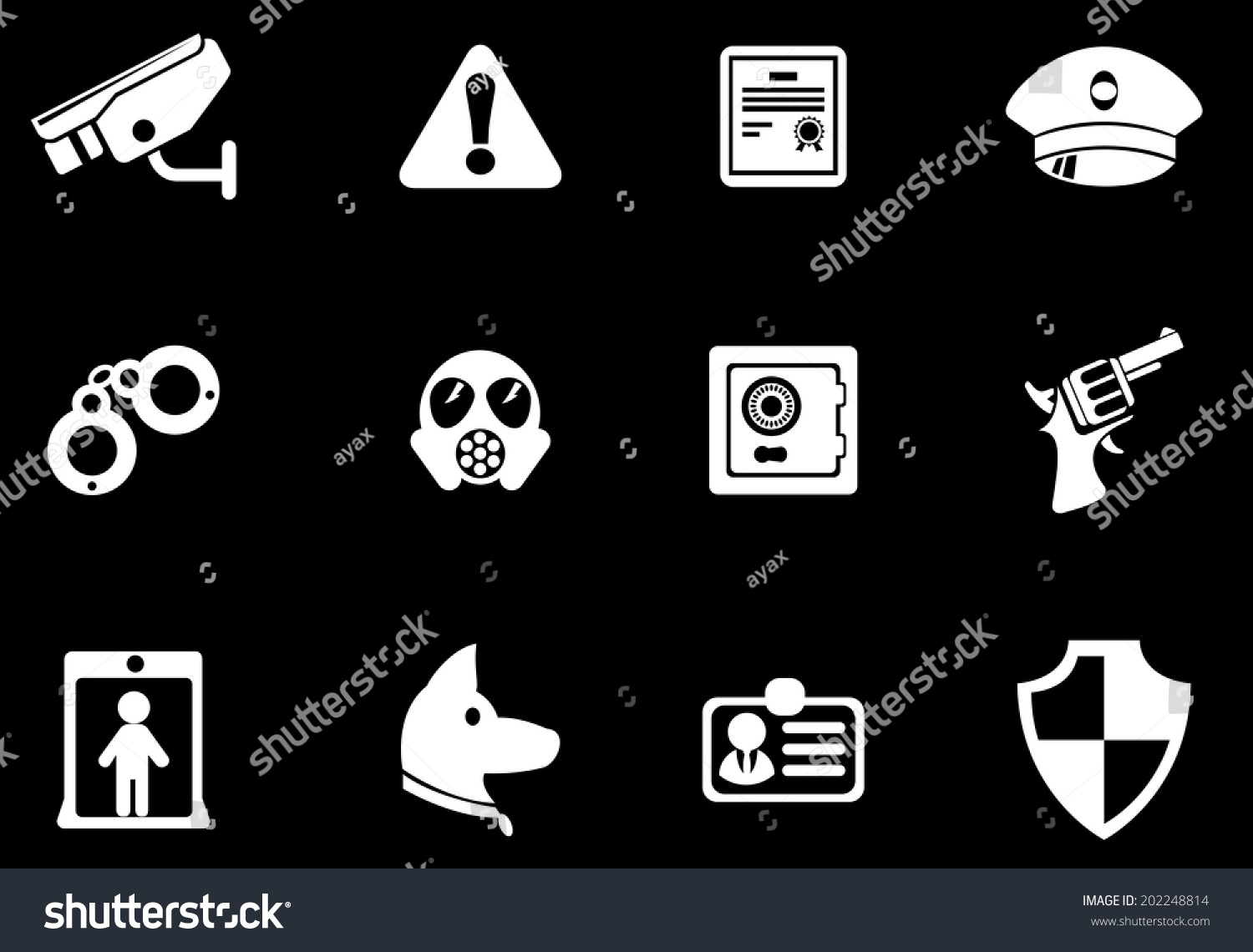 Security Symbols: เวกเตอร์สต็อก (ปลอดค่าลิขสิทธิ์) 202248814