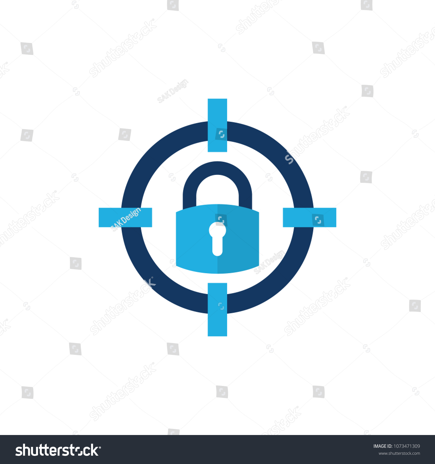 Security Target Logo Icon Design Stock Vector (Royalty Free) 1073471309