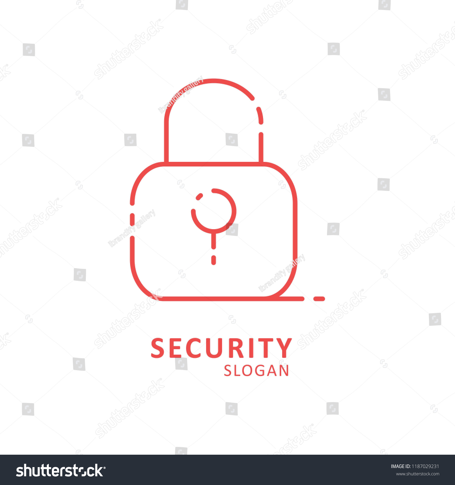 Security Typography Lock Logo Vector: เวกเตอร์สต็อก (ปลอดค่าลิขสิทธิ์ ...