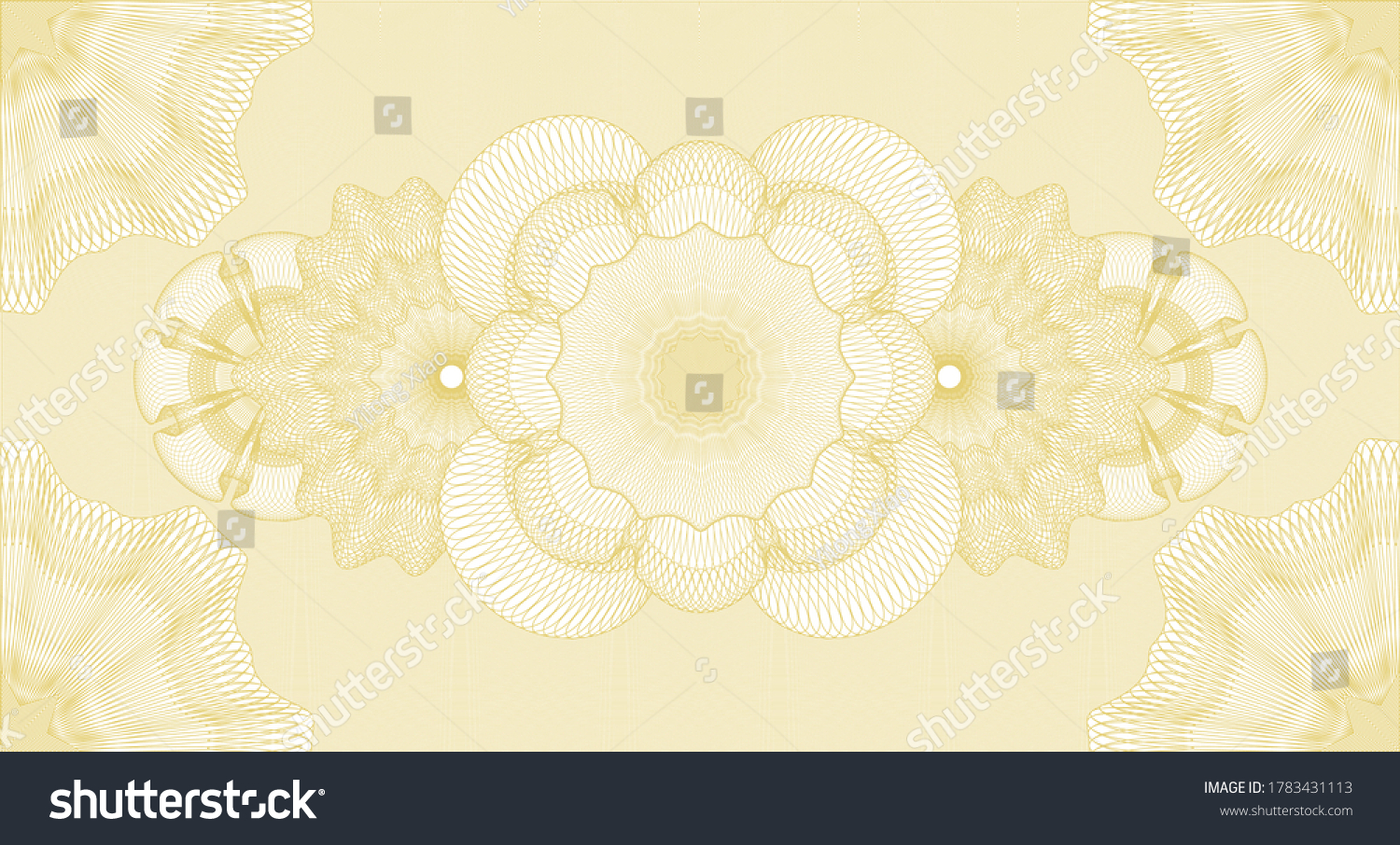 Security Watermark Banknotes Intense Illustration Complex Stock Vector ...