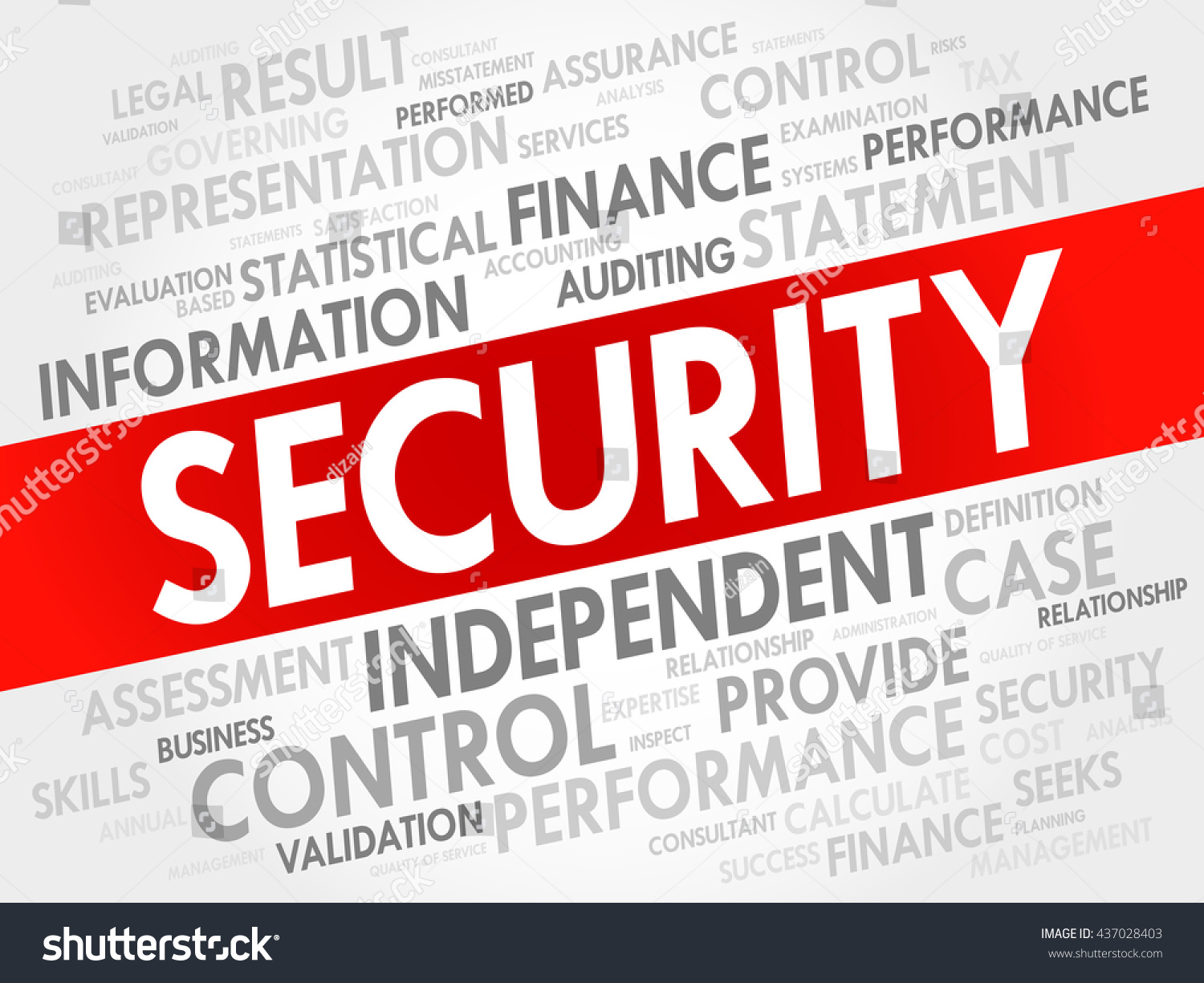 Security Word Cloud Collage Business Concept Stock Vector (Royalty Free ...