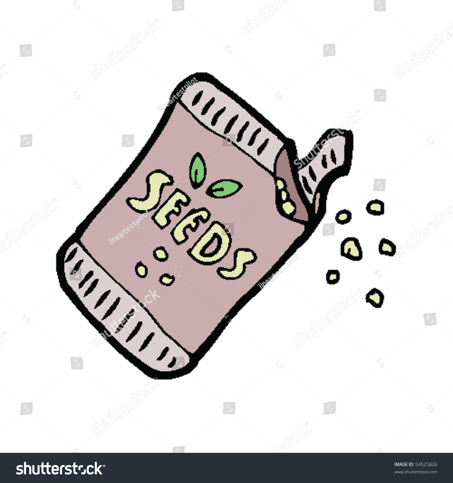 Seeds Cartoon Stock Vector 54525826 - Shutterstock