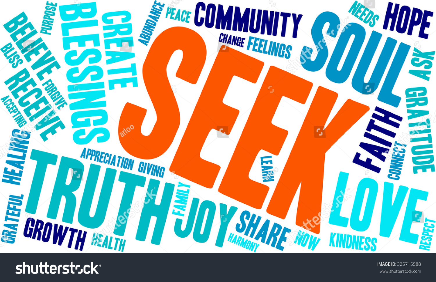 Seek Word Cloud On White Background Stock Vector (Royalty Free ...