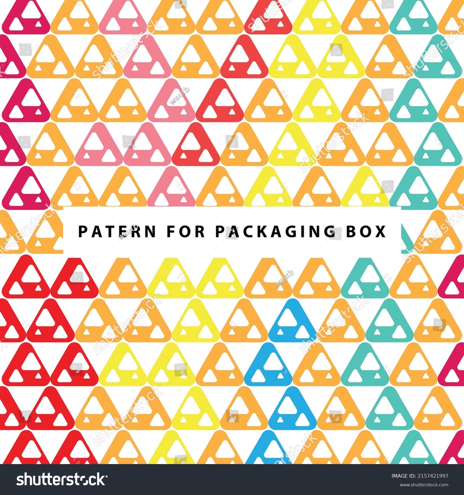 Seemless Patern Modern Packaging Box Stock Vector (Royalty Free ...