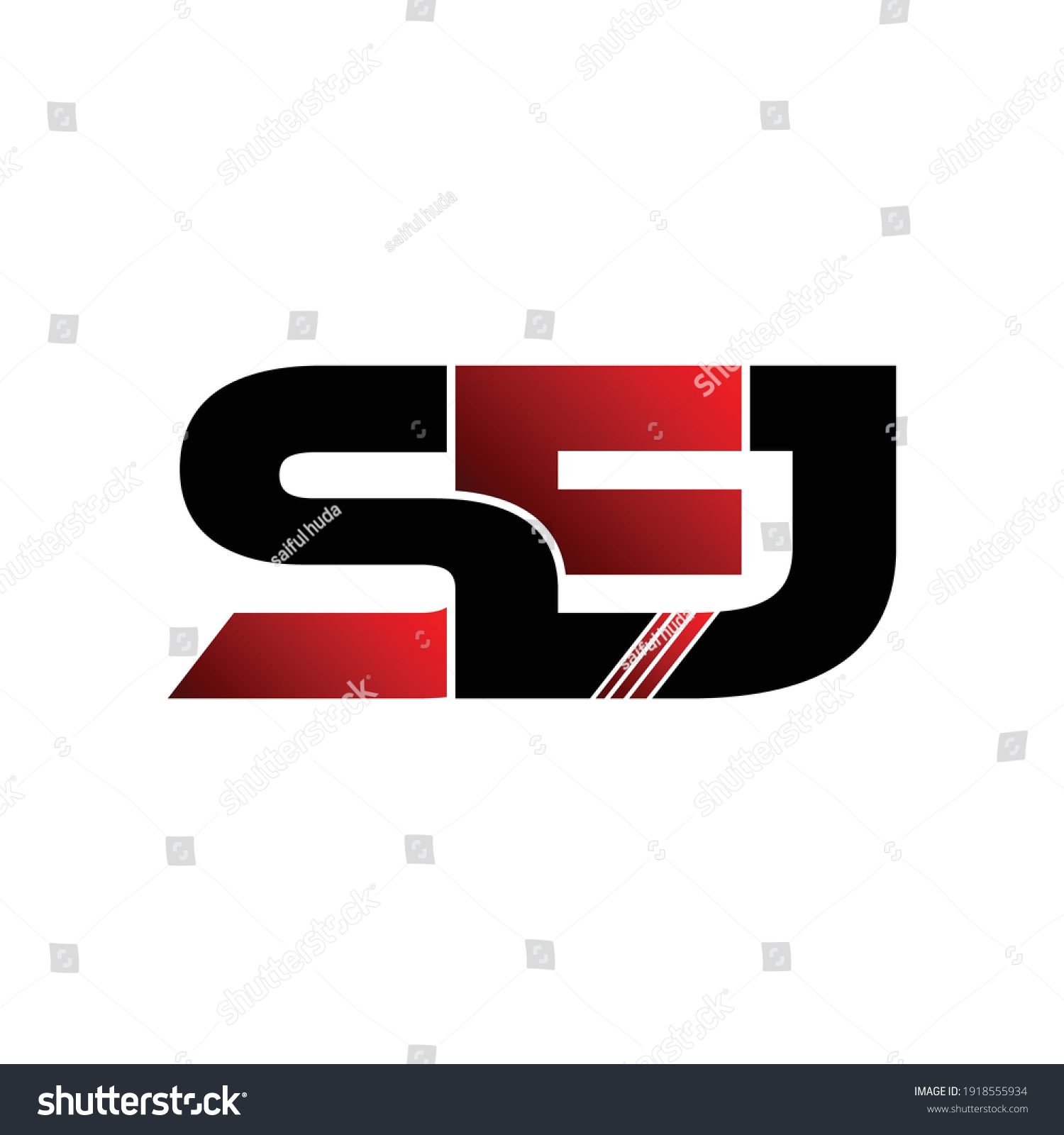 Sej Letter Monogram Logo Design Vector Stock Vector (Royalty Free ...