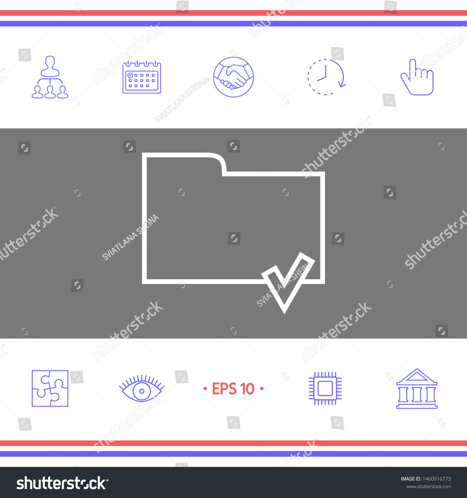 Select Document Sign Folder Icon Check: เวกเตอร์สต็อก (ปลอดค่าลิขสิทธิ์ ...