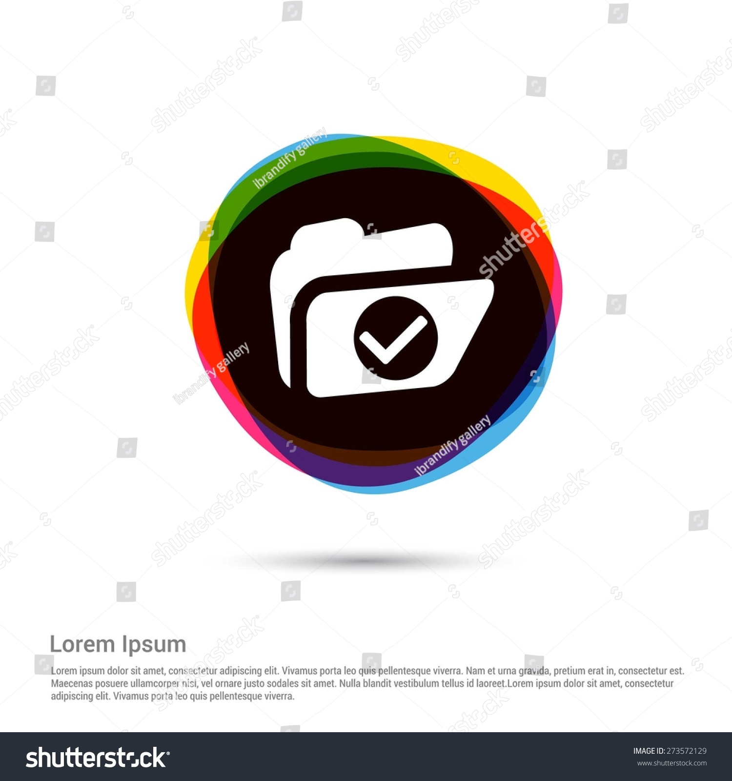 Select Folder Icon White Pictogram Icon Stock Vector (Royalty Free ...
