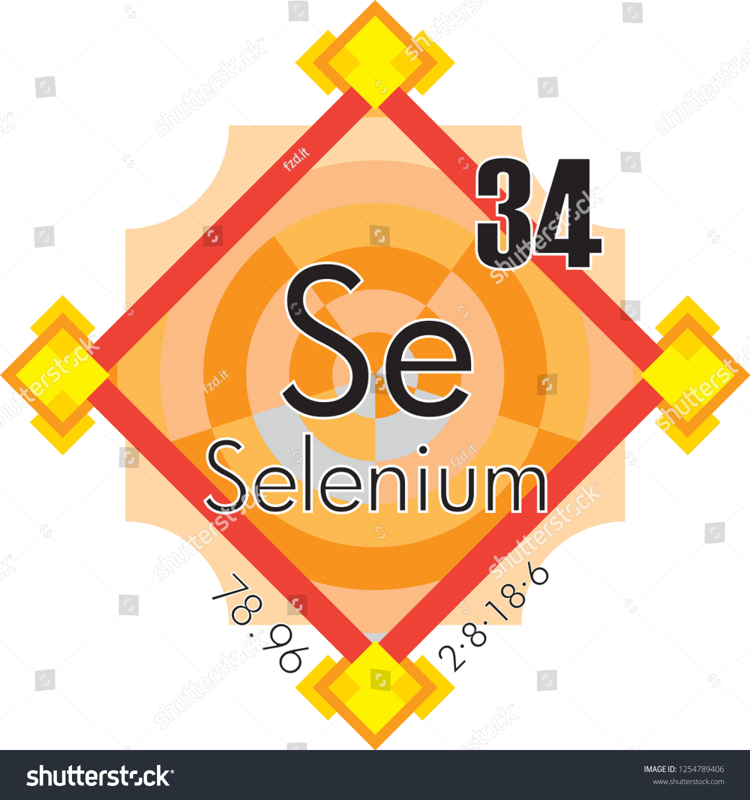 Selenium Form Periodic Table Elements V3: เวกเตอร์สต็อก (ปลอดค่า ...