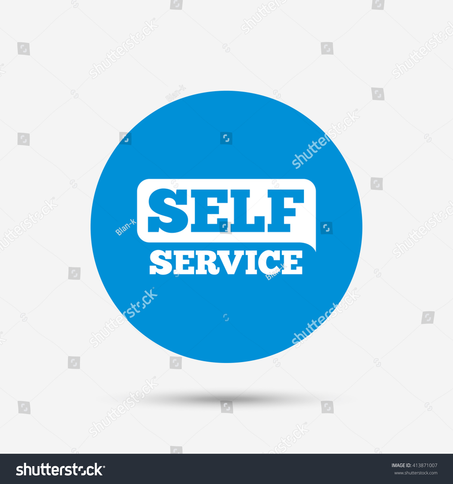 Self Service Sign Icon Maintenance Button: vector de stock (libre de ...