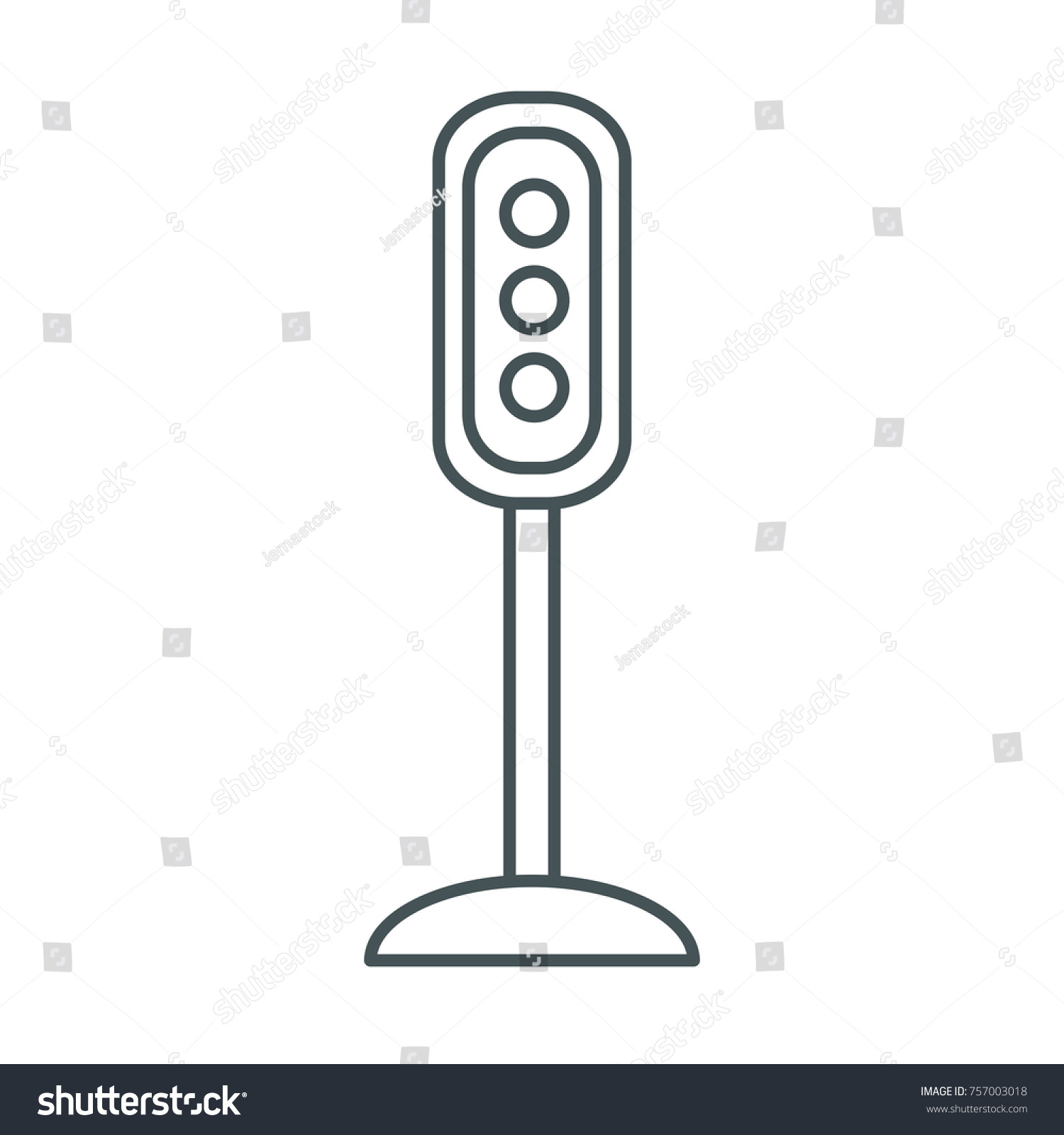Semaphore Traffic Lights Stock Vector (Royalty Free) 757003018 ...