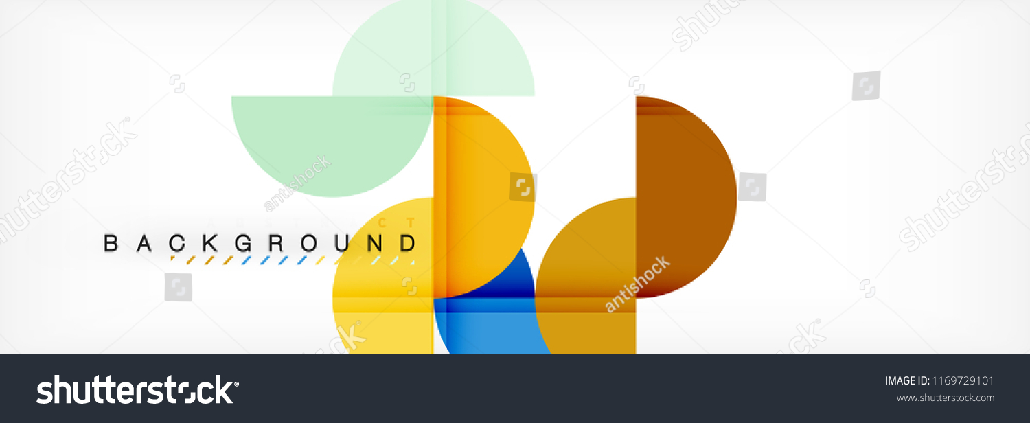 Semi Circle Abstract Background Modern Geometric Stock Vector (Royalty ...