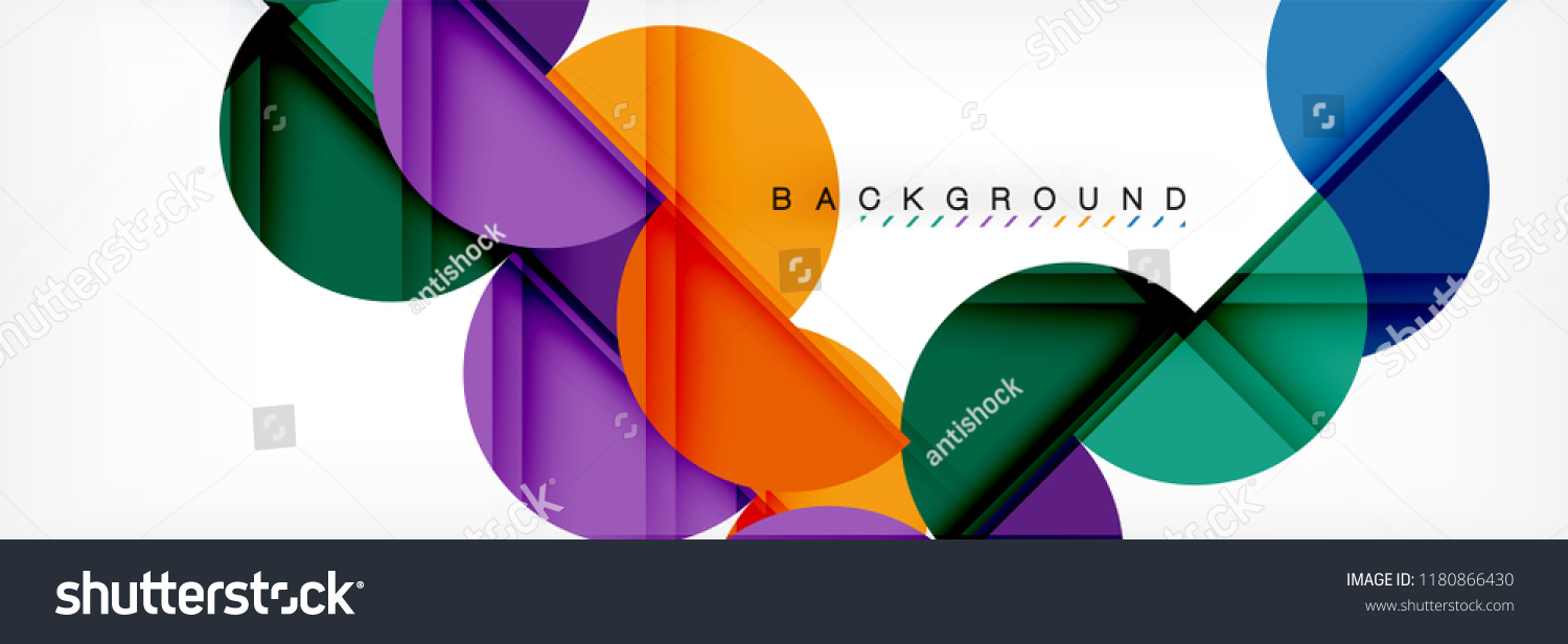 Semi Circle Abstract Background Modern Geometric Stock Vector (Royalty ...