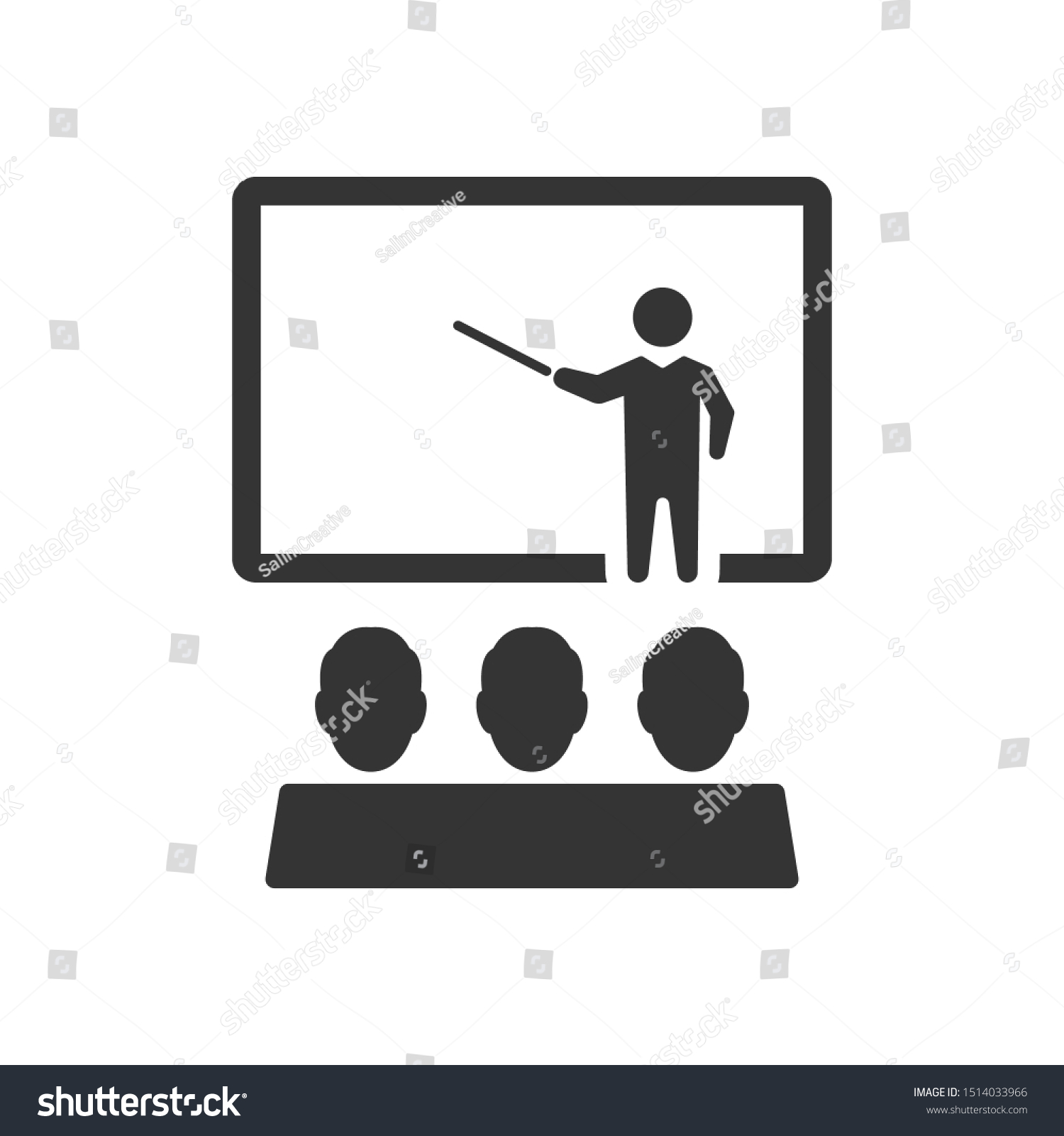 Seminar Lecture Icon Vector Graphics Stock Vector (Royalty Free ...