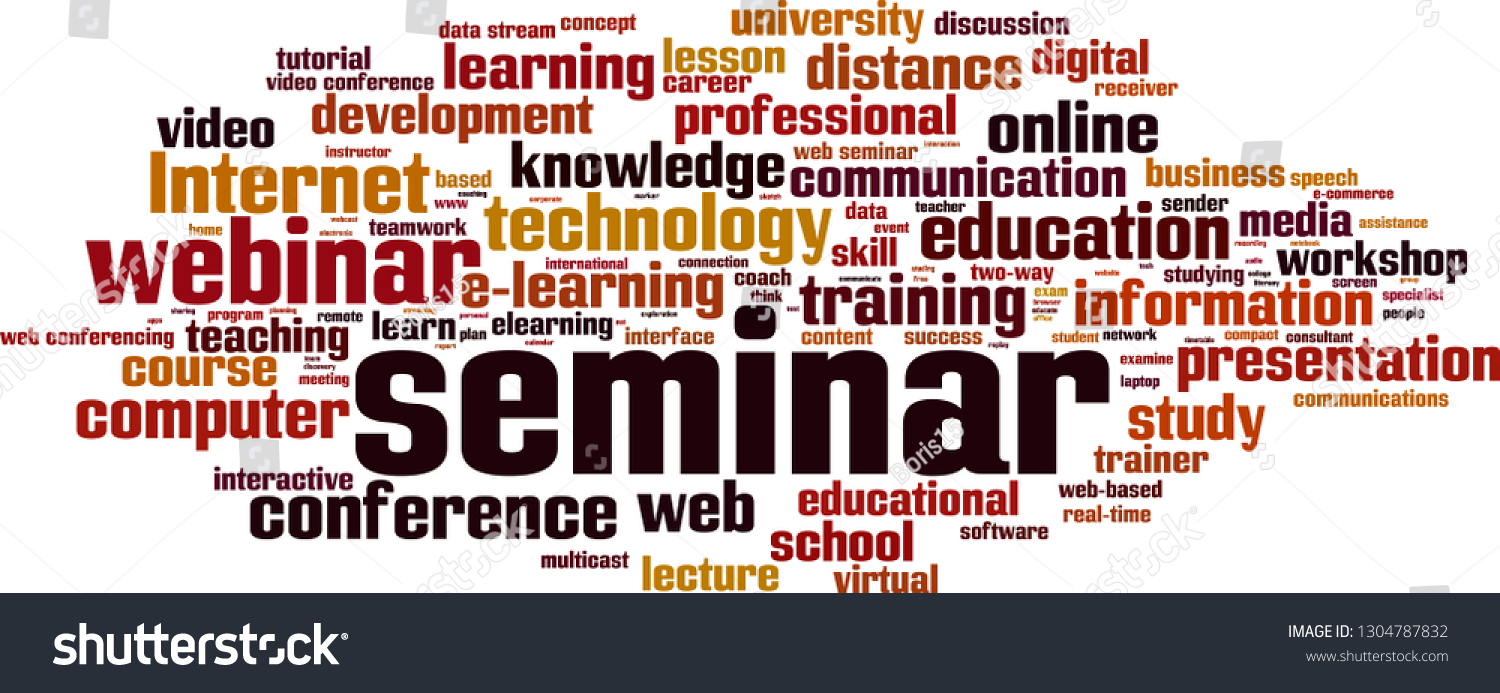 Seminar Word Cloud Concept Vector Illustration Stock Vector (Royalty ...