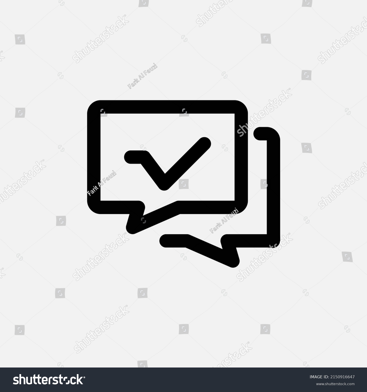 Send Chat Icon Line Style Stock Vector (Royalty Free) 2150916647 ...