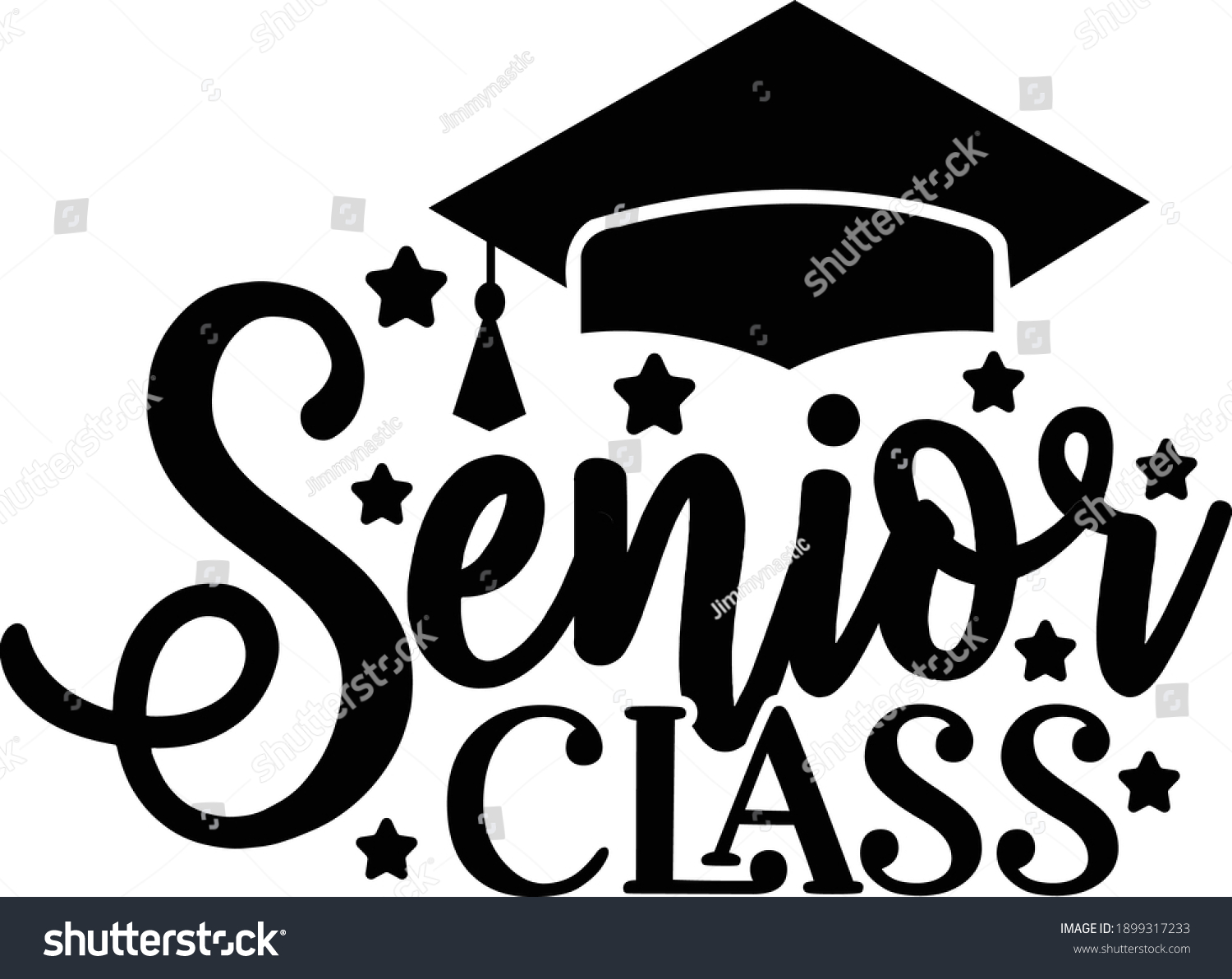 Senior Class School Graduate Vector File Stock Vector (Royalty Free ...
