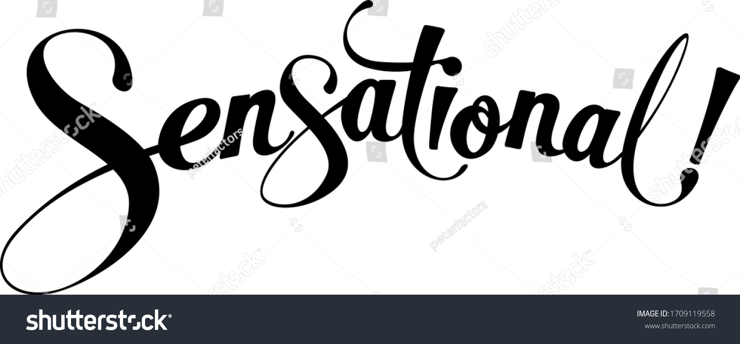 Sensational Custom Calligraphy Text Stock Vector (Royalty Free) 1709119558