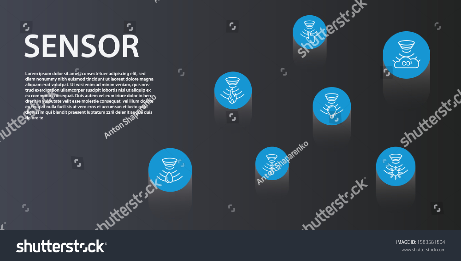 Sensor Infographics Vector Design Timeline Concept: vector de stock ...