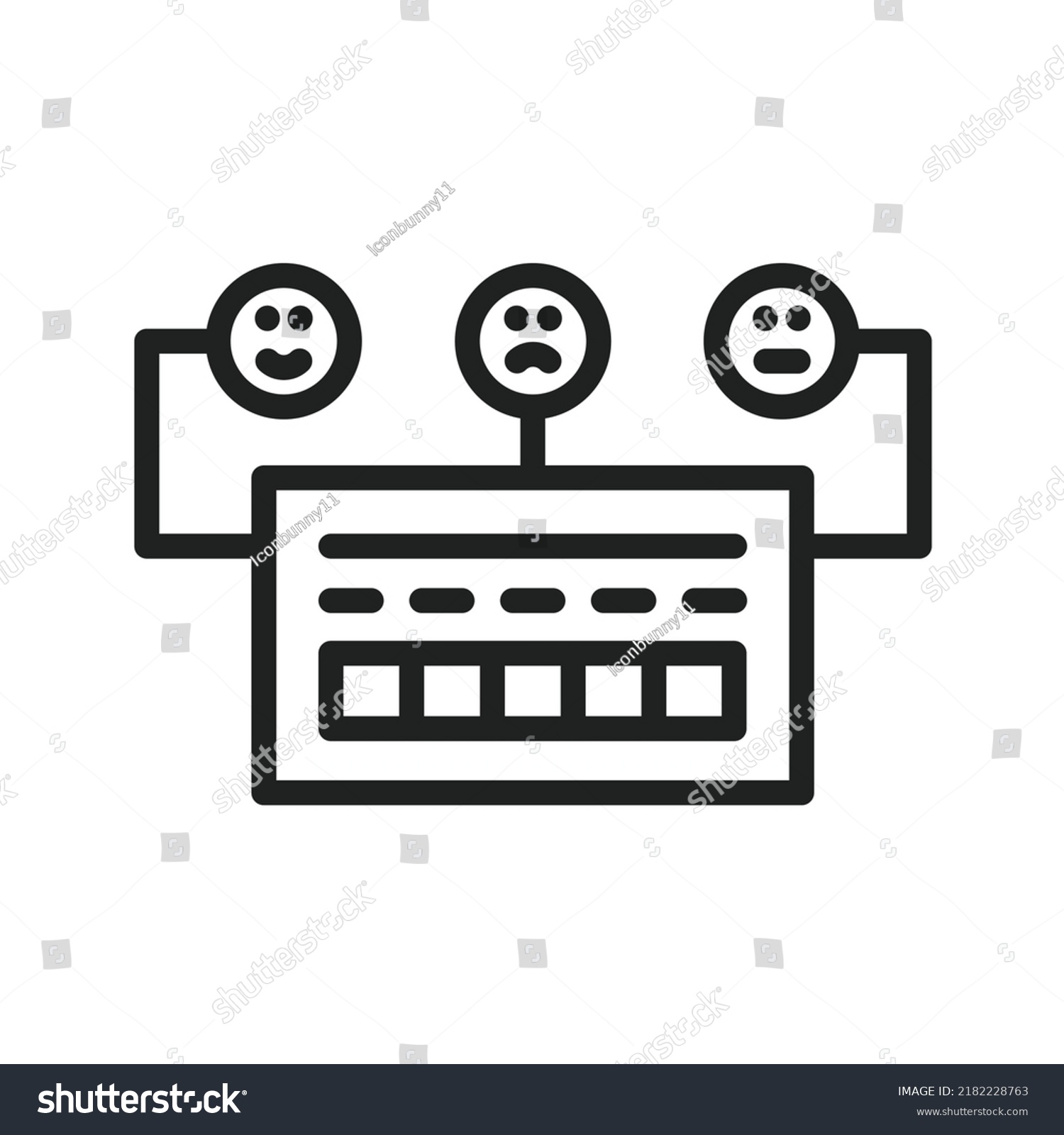 Sentiment Analysis Icon Vector Image Can Stock Vector (Royalty Free ...
