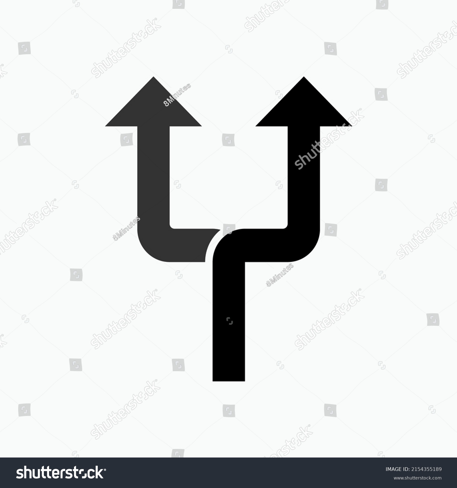 Separate Icon Options Different Directional Symbols Stock Vector ...