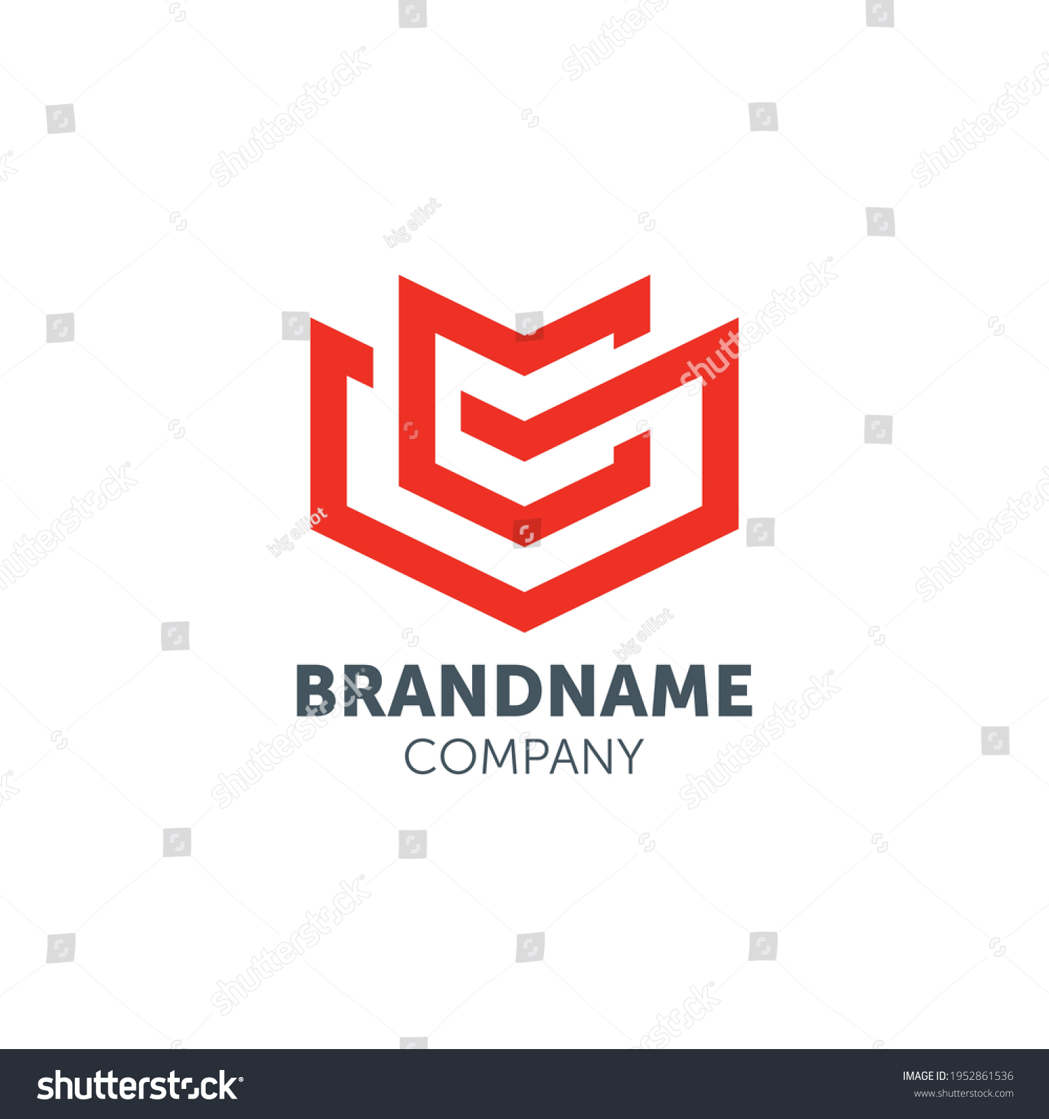 Sergeant Logo Design Geometry Stock Vector (Royalty Free) 1952861536 ...