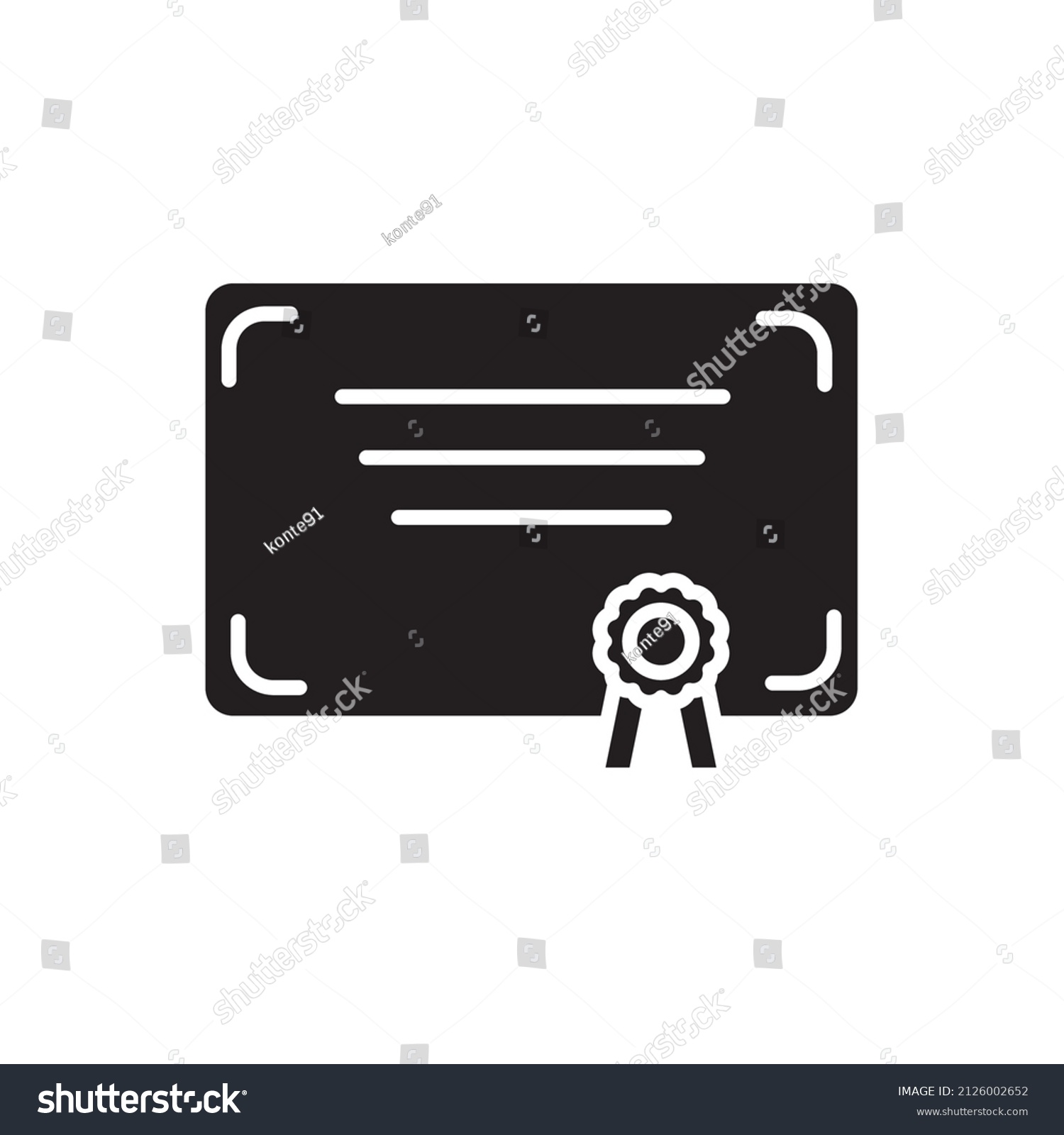 Sertificate Icons Symbol Vector Elements Infographic Stock Vector ...
