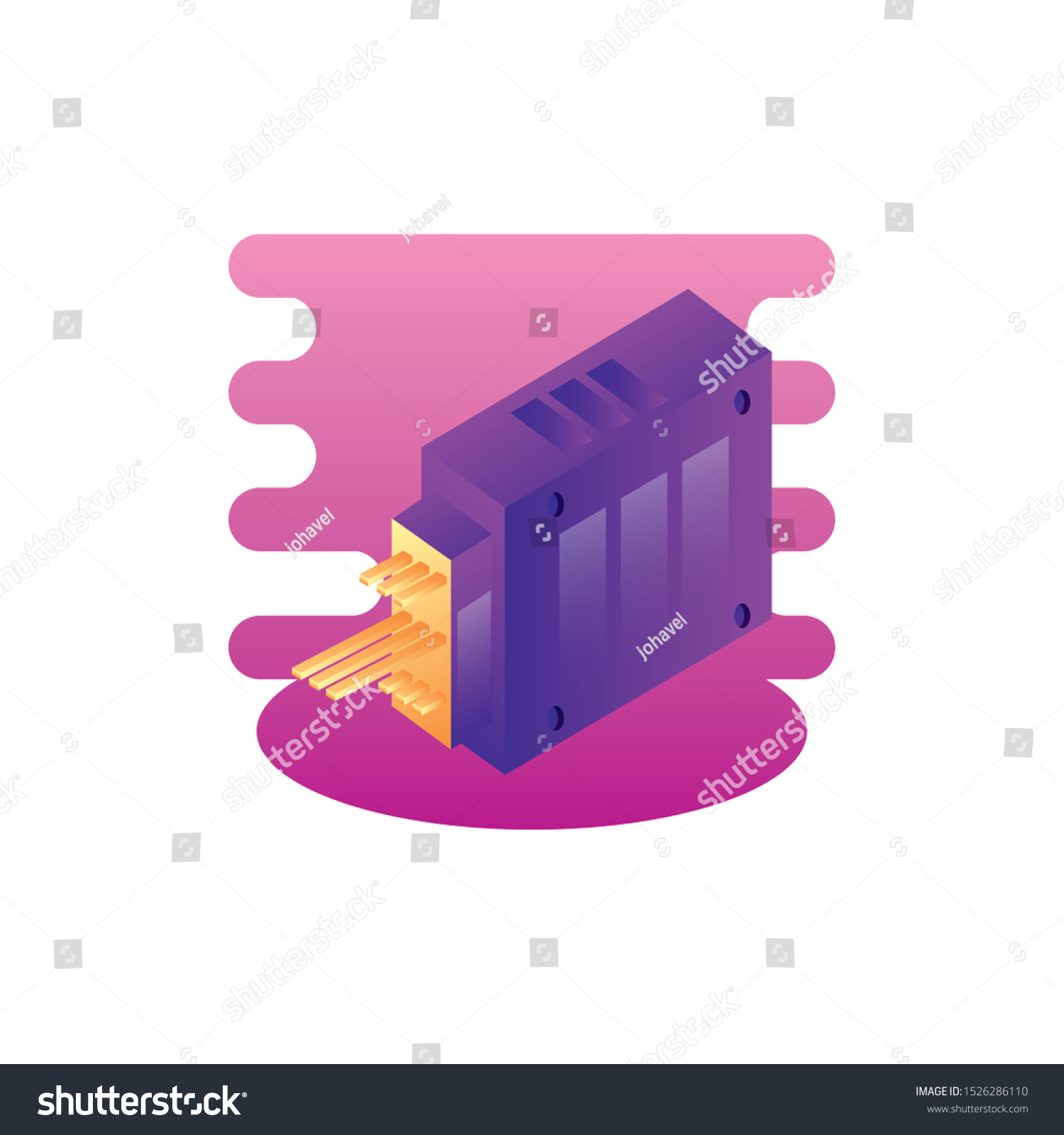 Server Data Center Documents Files Vector Stock Vector (Royalty Free ...