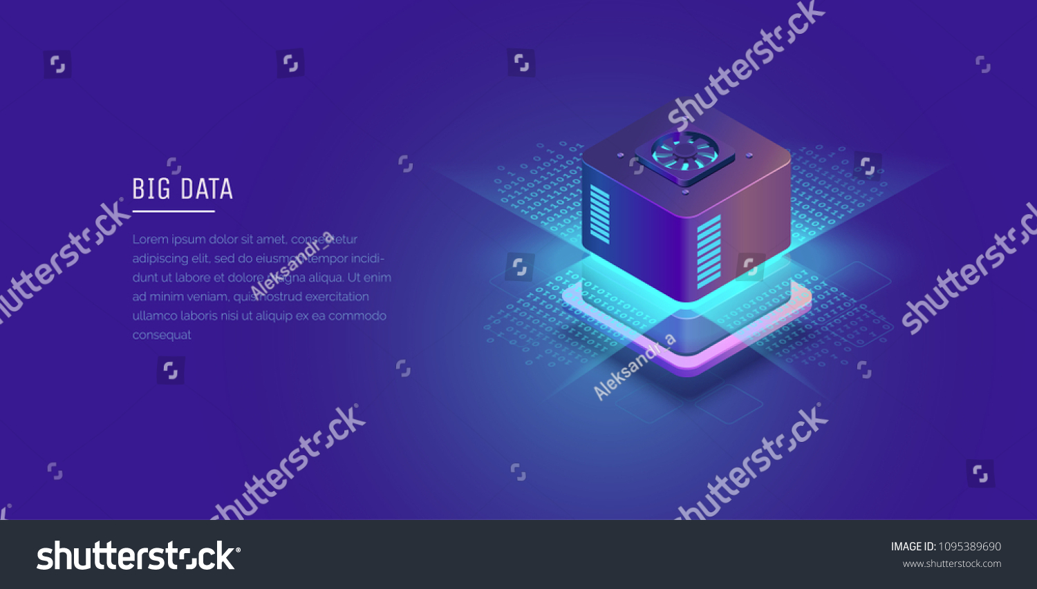 Server Digital Space Data Storage Data Stock Vector (Royalty Free ...
