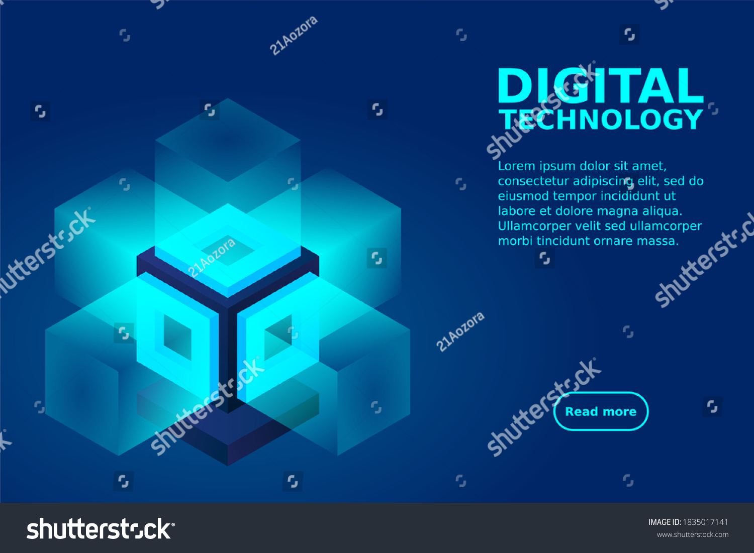 Server Digital Space Data Storage Data Stock Vector (Royalty Free ...