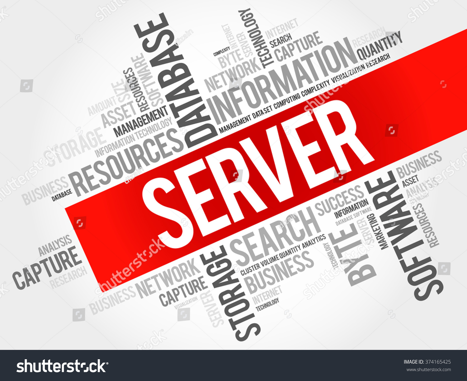 Server Word Cloud Business Concept Stock Vector (Royalty Free ...