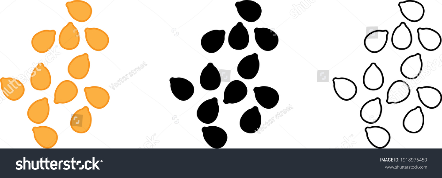 Sesame Icon Vector Illustration Stock Vector (Royalty Free) 1918976450 ...