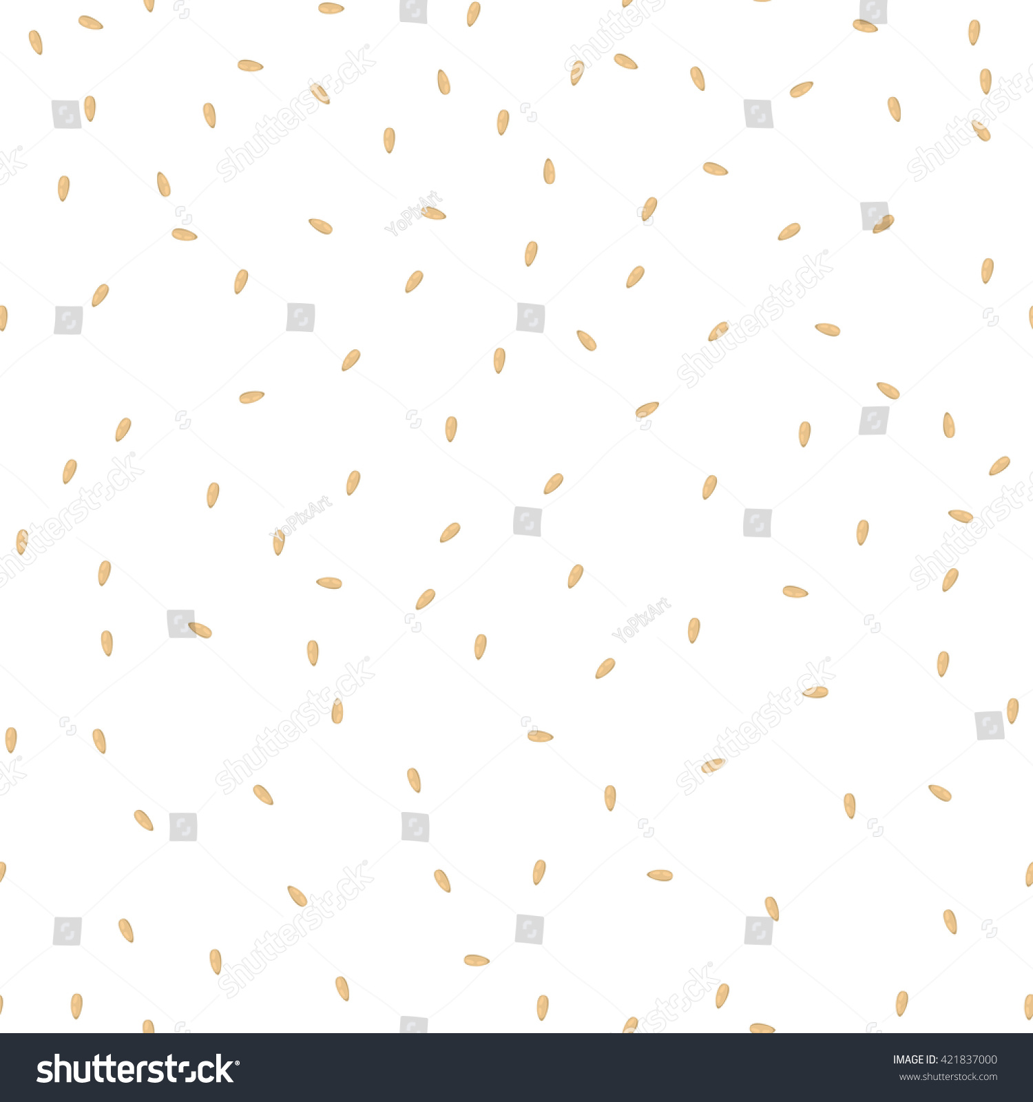Sesame Seeds Seamless Vector Pattern Packaging: เวกเตอร์สต็อก (ปลอดค่า ...