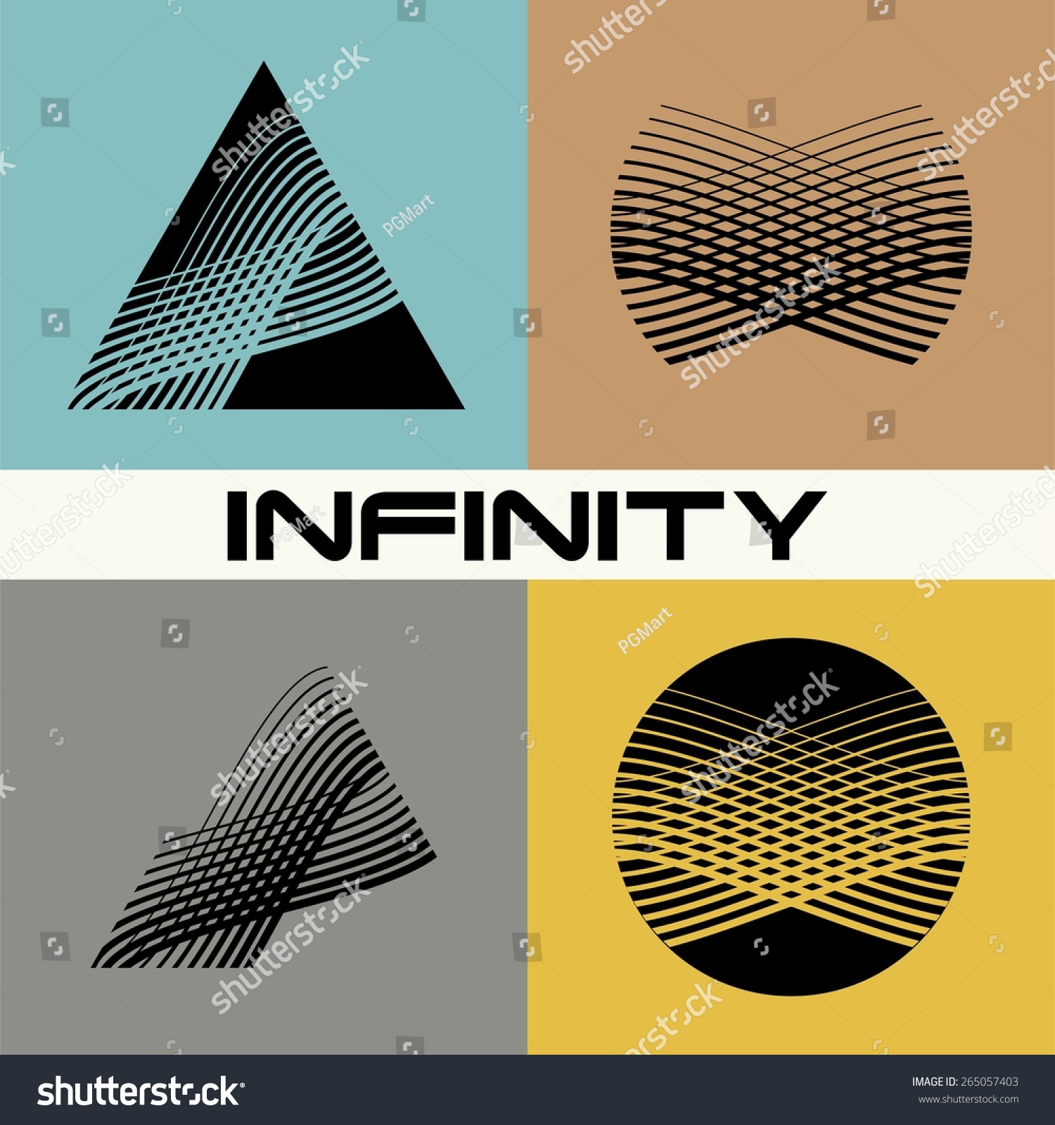 Set Abstract Infinity Logo Design Template Stock Vector (Royalty Free ...
