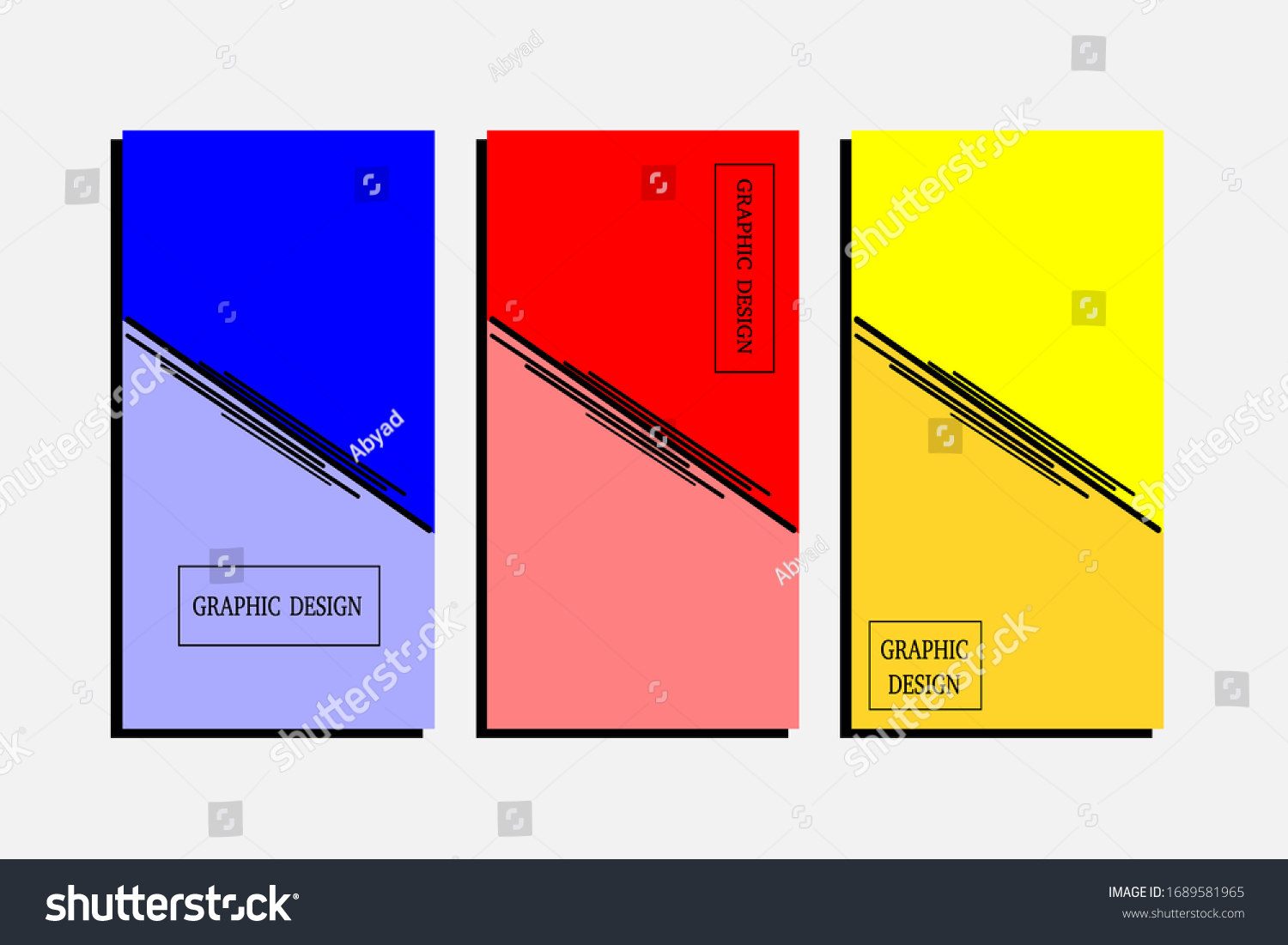 Set Background Design Flat Style Stock Vector (Royalty Free) 1689581965 ...
