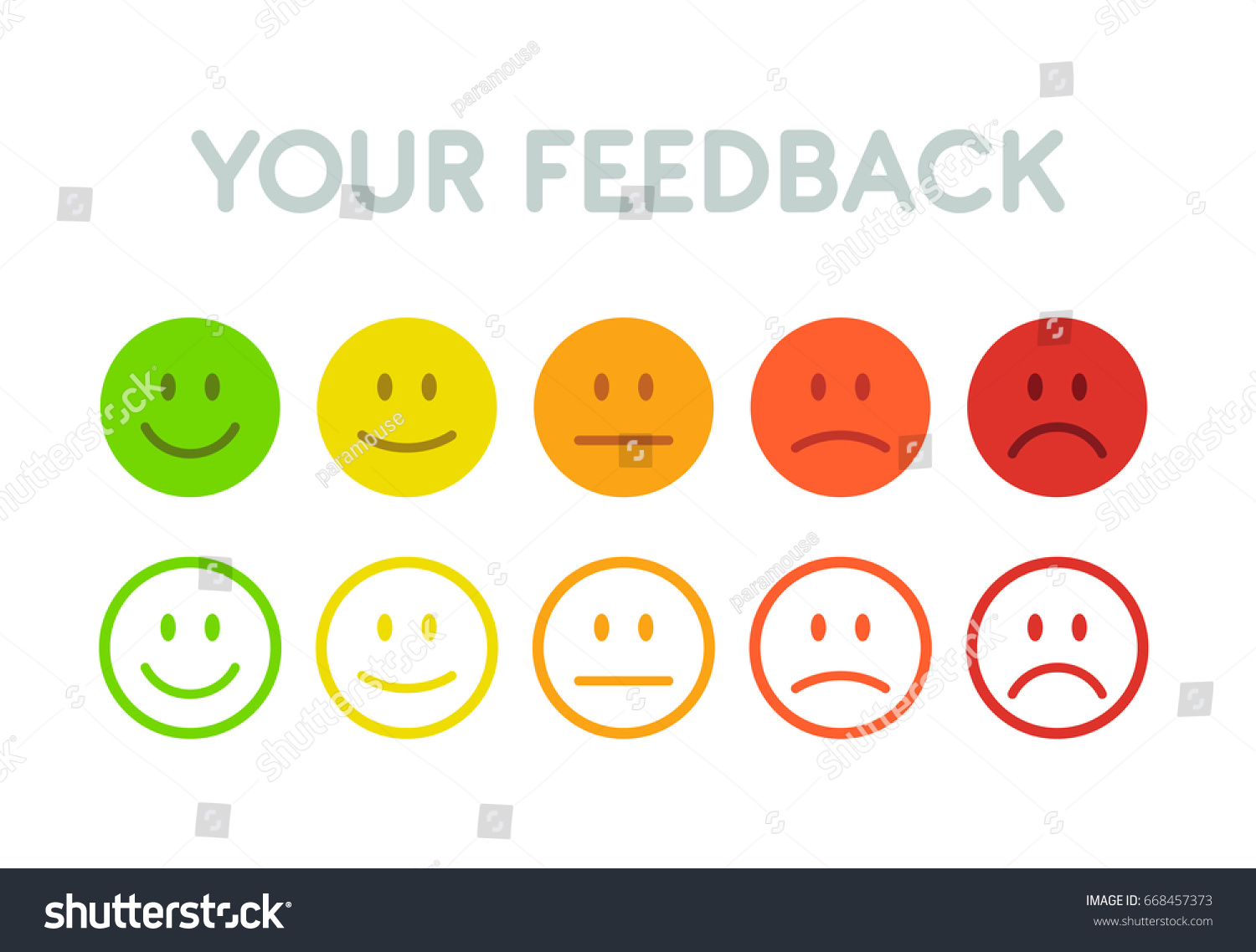 Feedback Faces Clip Art