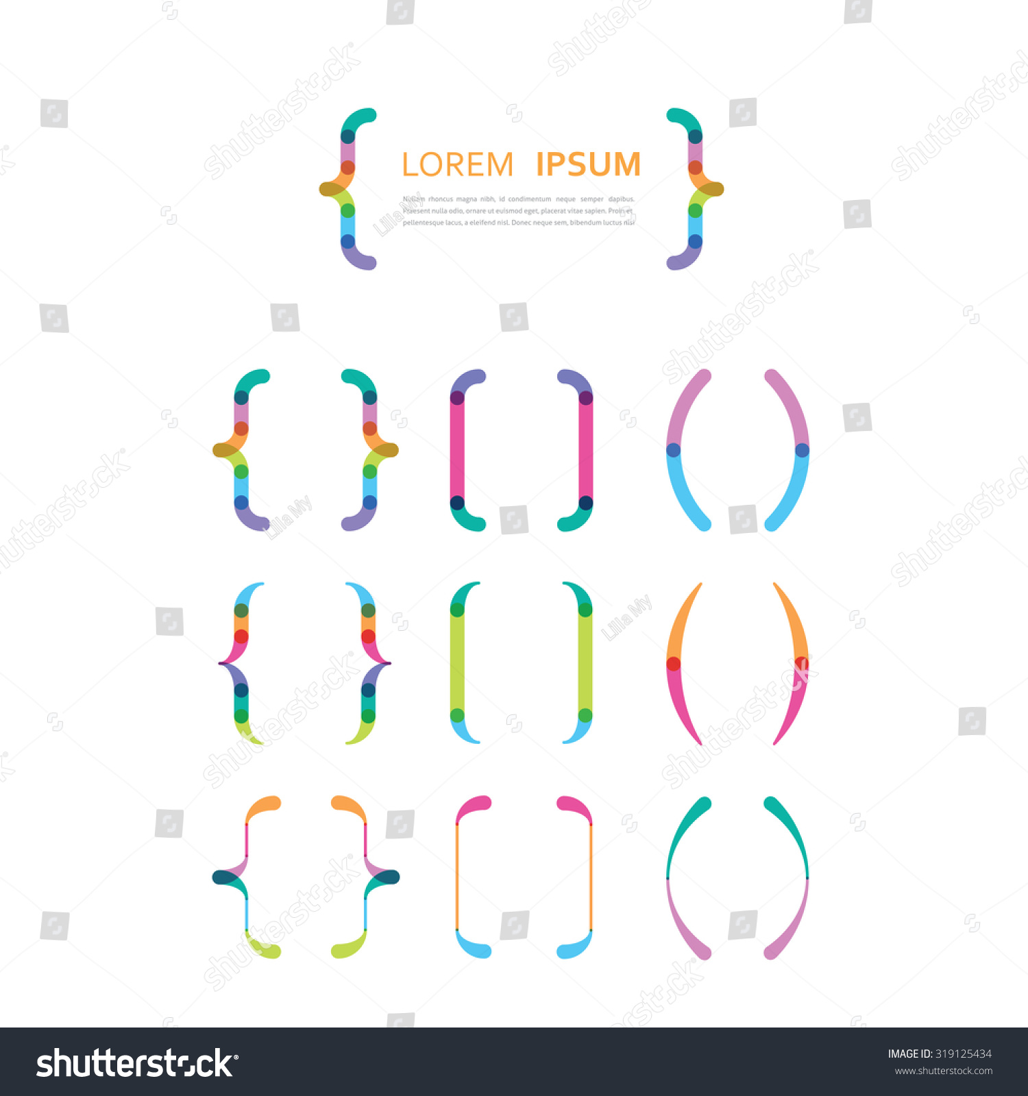 582 Colored curly brackets Images, Stock Photos & Vectors | Shutterstock