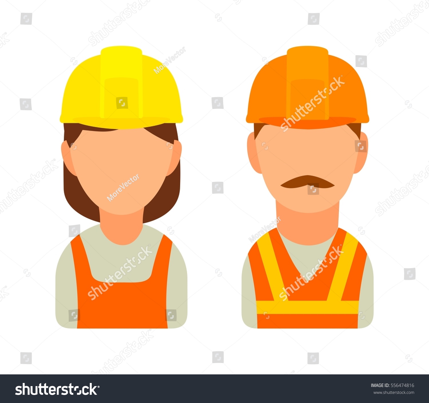 Set Icon Character Builder Vector Flat Stock Vector (Royalty Free ...