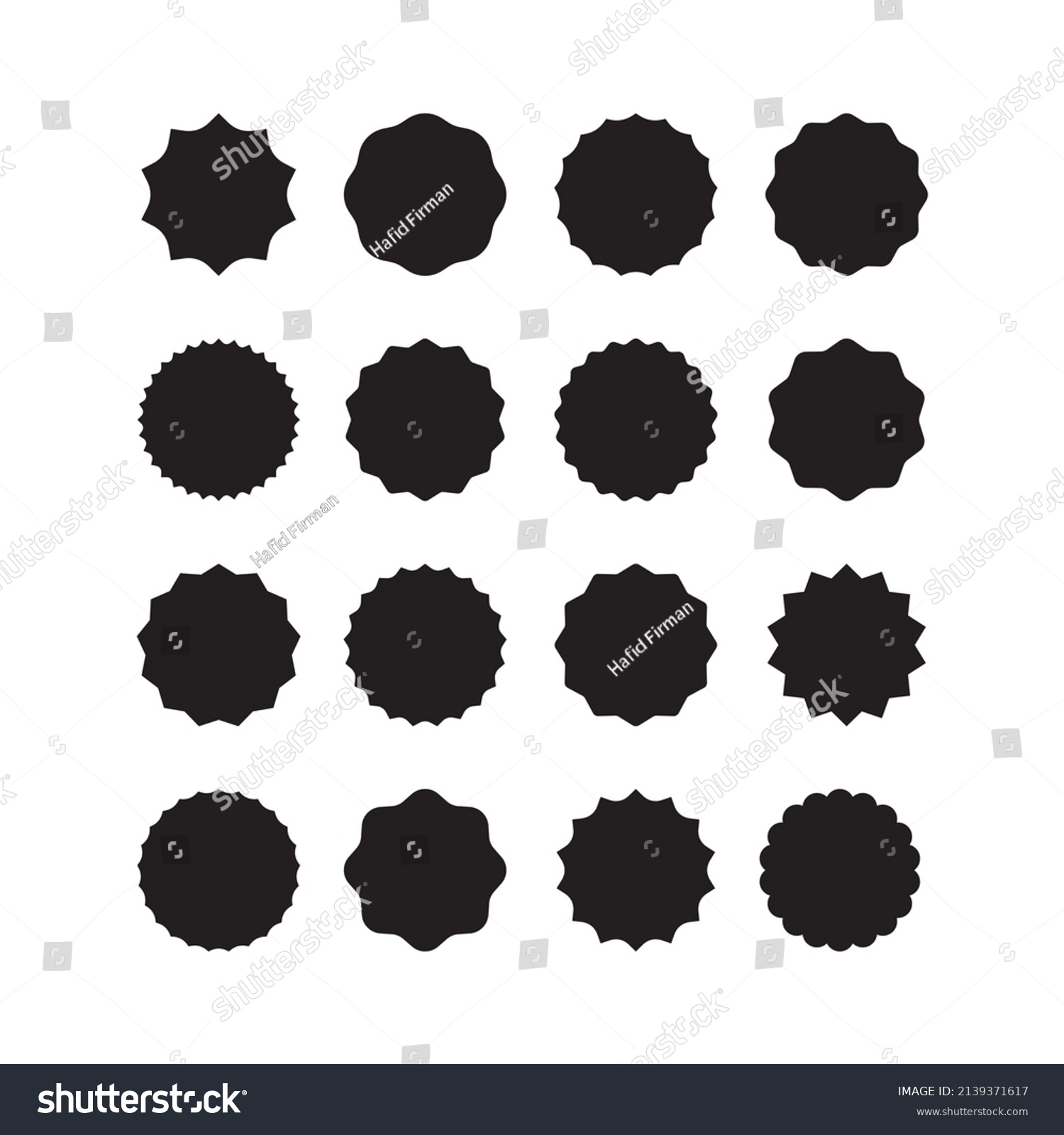 Set Assorted Circle Shape Design Various Stock Vector (Royalty Free ...