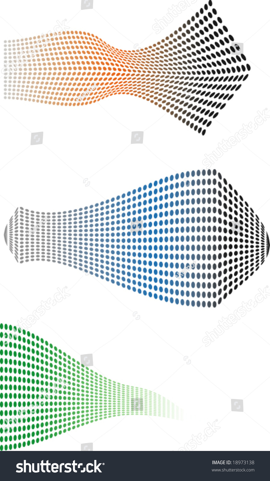 Set Doted Vector Background Stock Vector (Royalty Free) 18973138