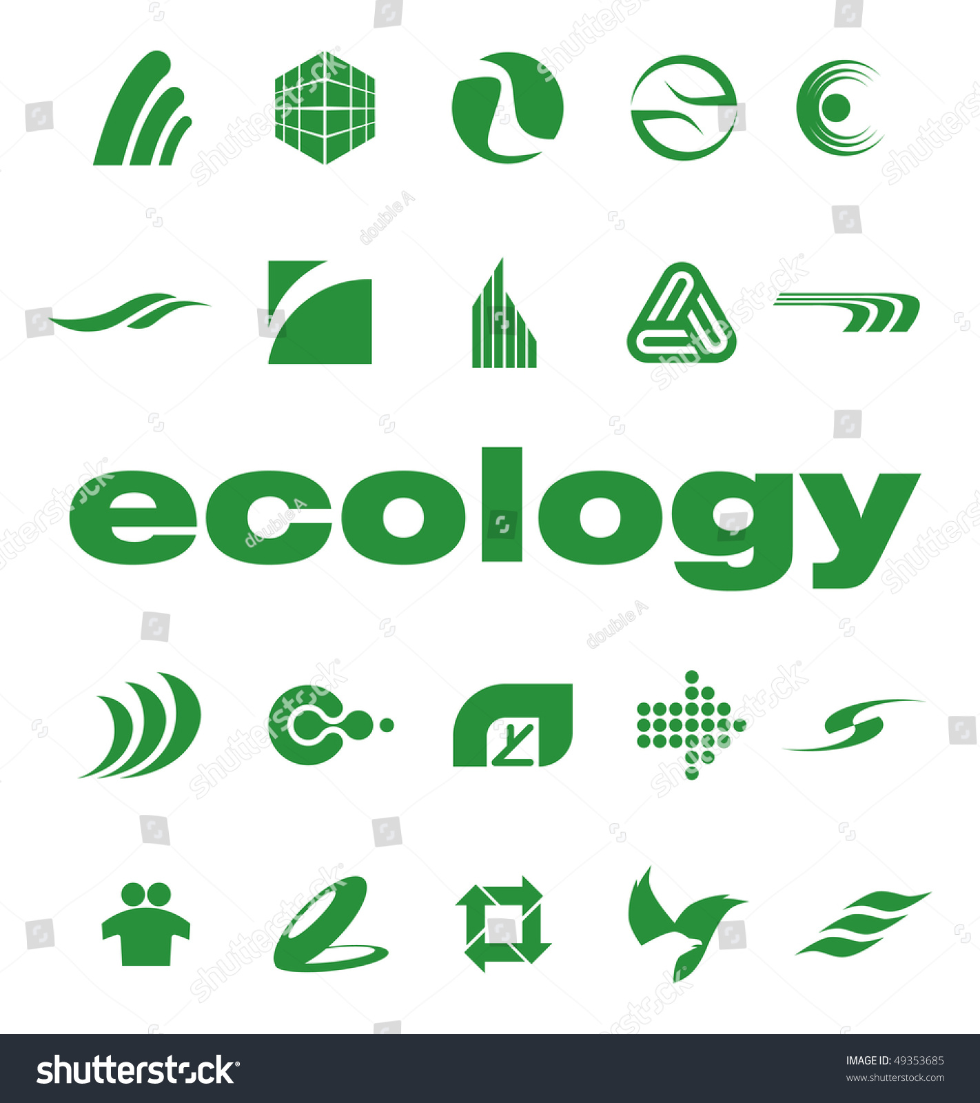 Set Of Elements For Logo Design Vector - 49353685 : Shutterstock