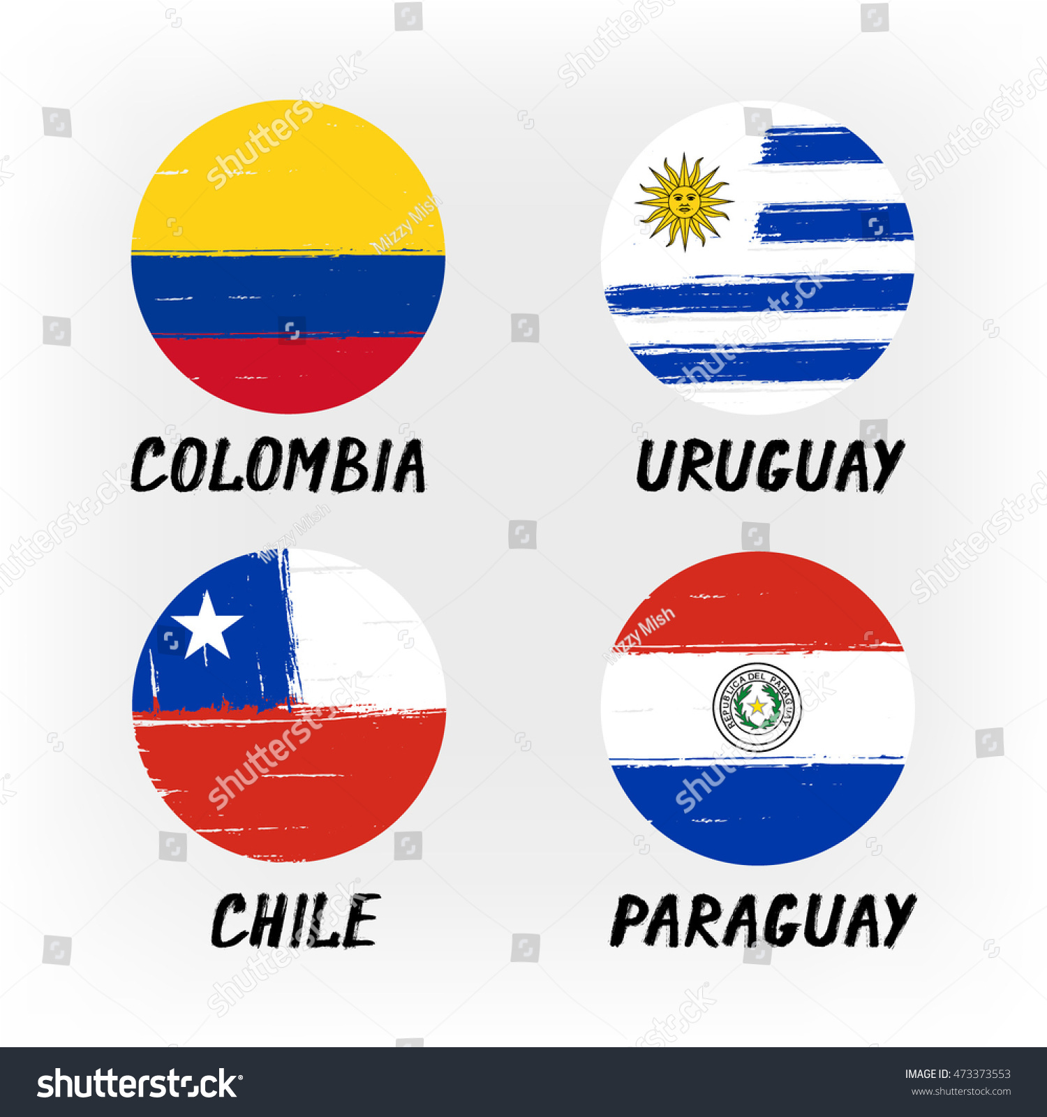 Set 4 Flags Round Icons Colombia Stock Vector (Royalty Free) 473373553 Set 4 Flags Round Icons Colombia Stock Vector (Royalty Free) 473373553