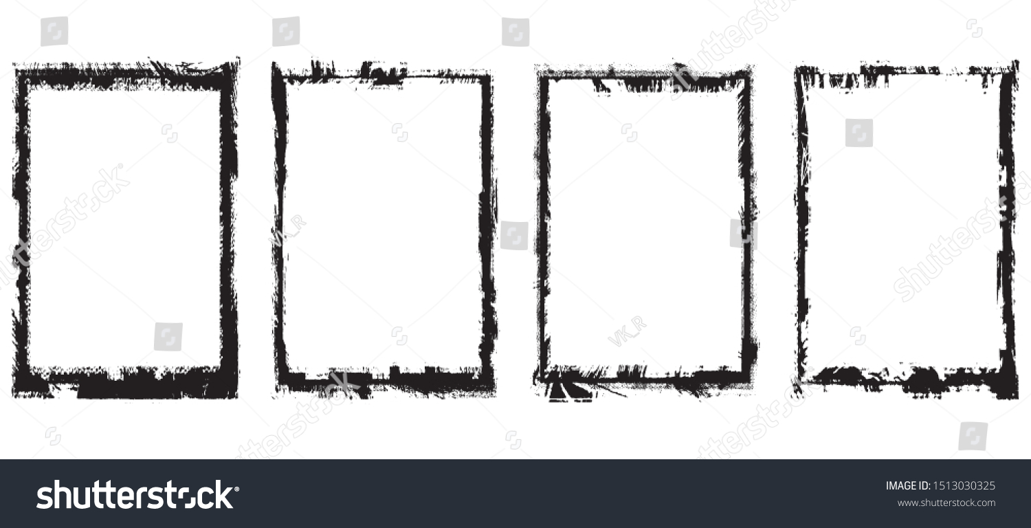 Set Grunge Frames Abstract Vector Templates Stock Vector (Royalty Free ...