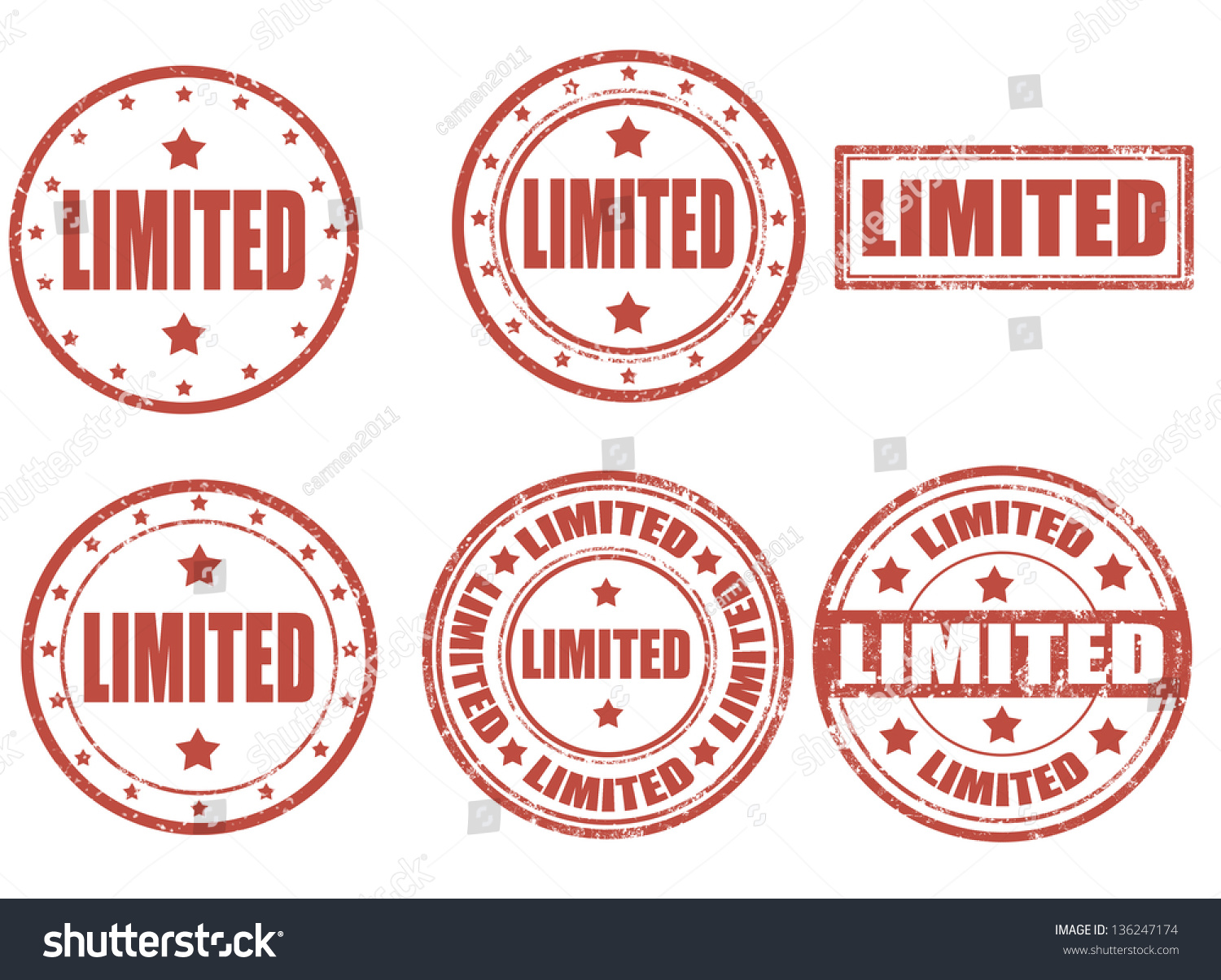 Set Grunge Rubber Stamps Word Limited Stock Vector (Royalty Free) 136247174 Set Grunge Rubber Stamps Word Limited Stock Vector (Royalty Free) 136247174