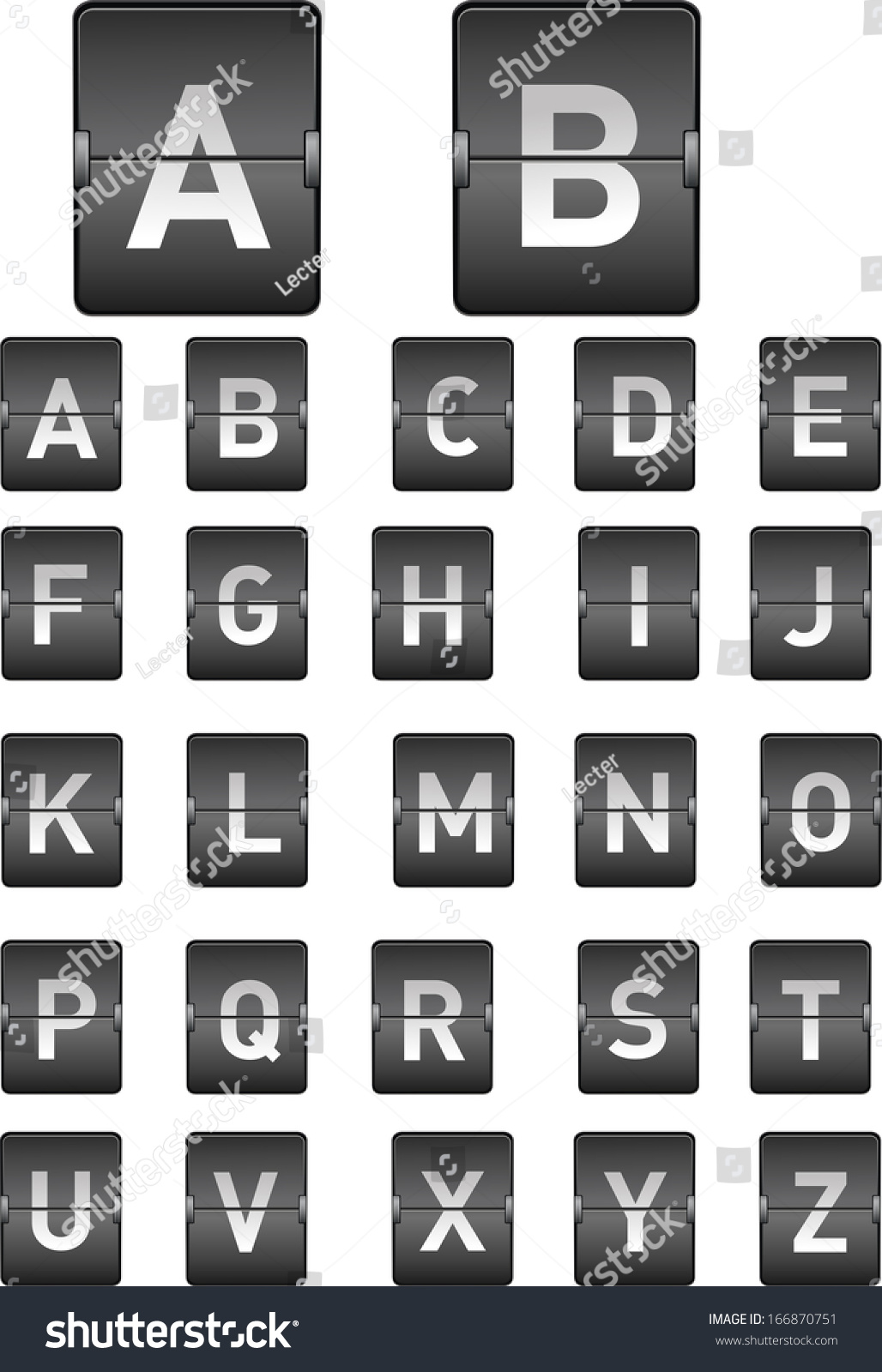 Set Labels Vector Alphabet Vector Stock Vector (Royalty Free) 166870751 ...