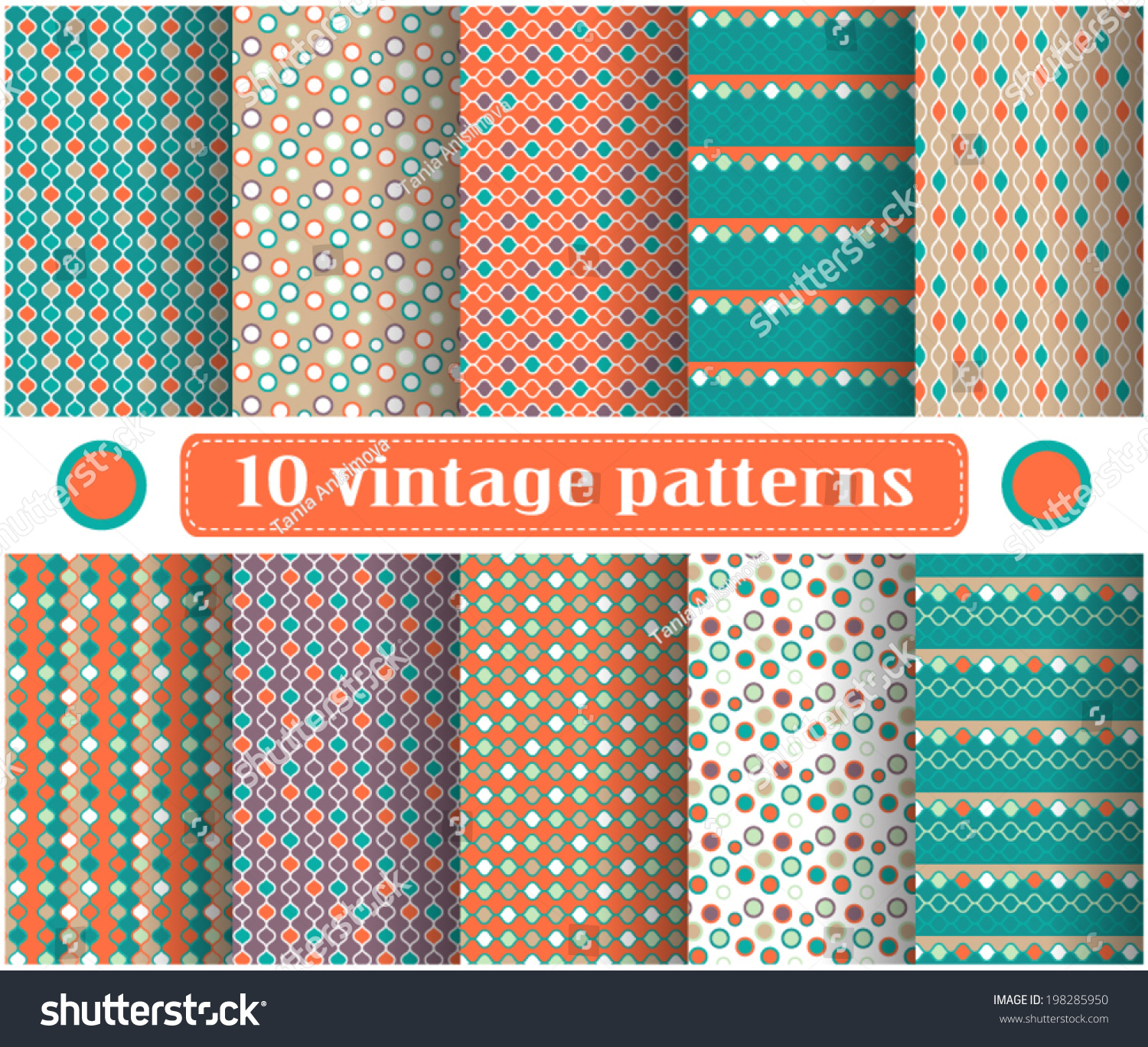 Set Patterns Stock Vector (Royalty Free) 198285950
