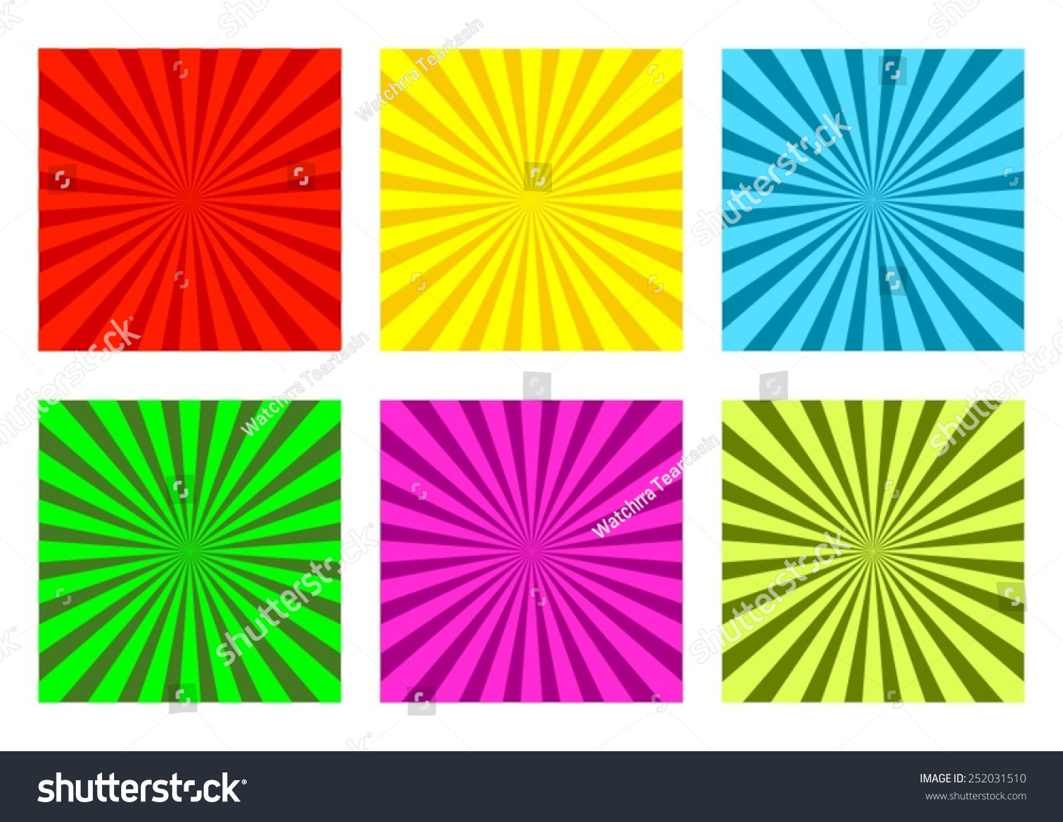 Set Radius Vector Background Stock Vector (Royalty Free) 252031510