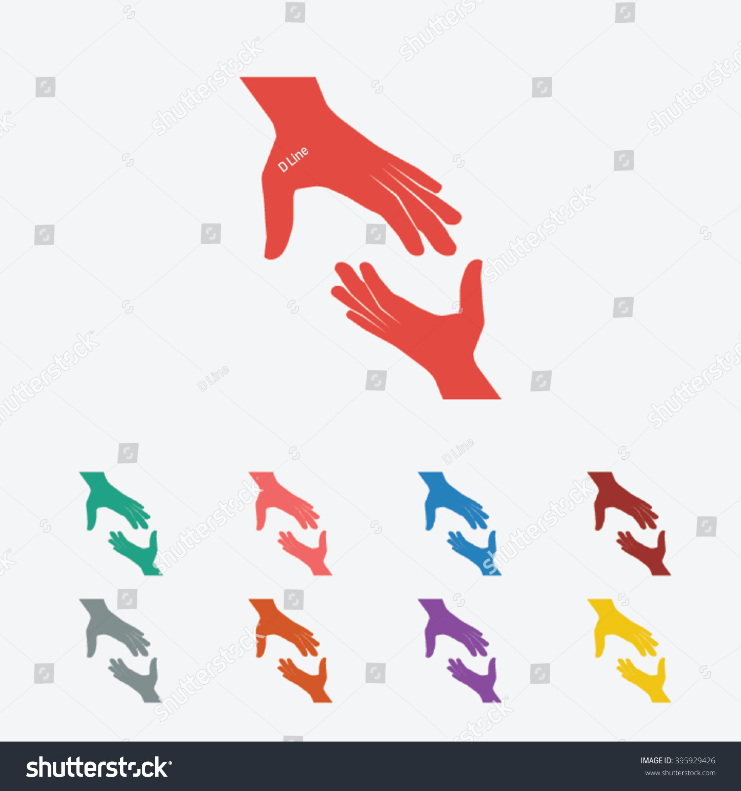Set Red Helpful Vector Icon Stock Vector (Royalty Free) 395929426 ...