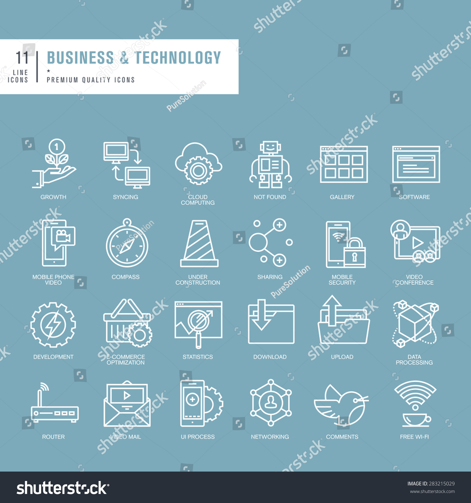 Set Thin Lines Web Icons Business: vector de stock (libre de regalías ... Set Thin Lines Web Icons Business: vector de stock (libre de regalías ...